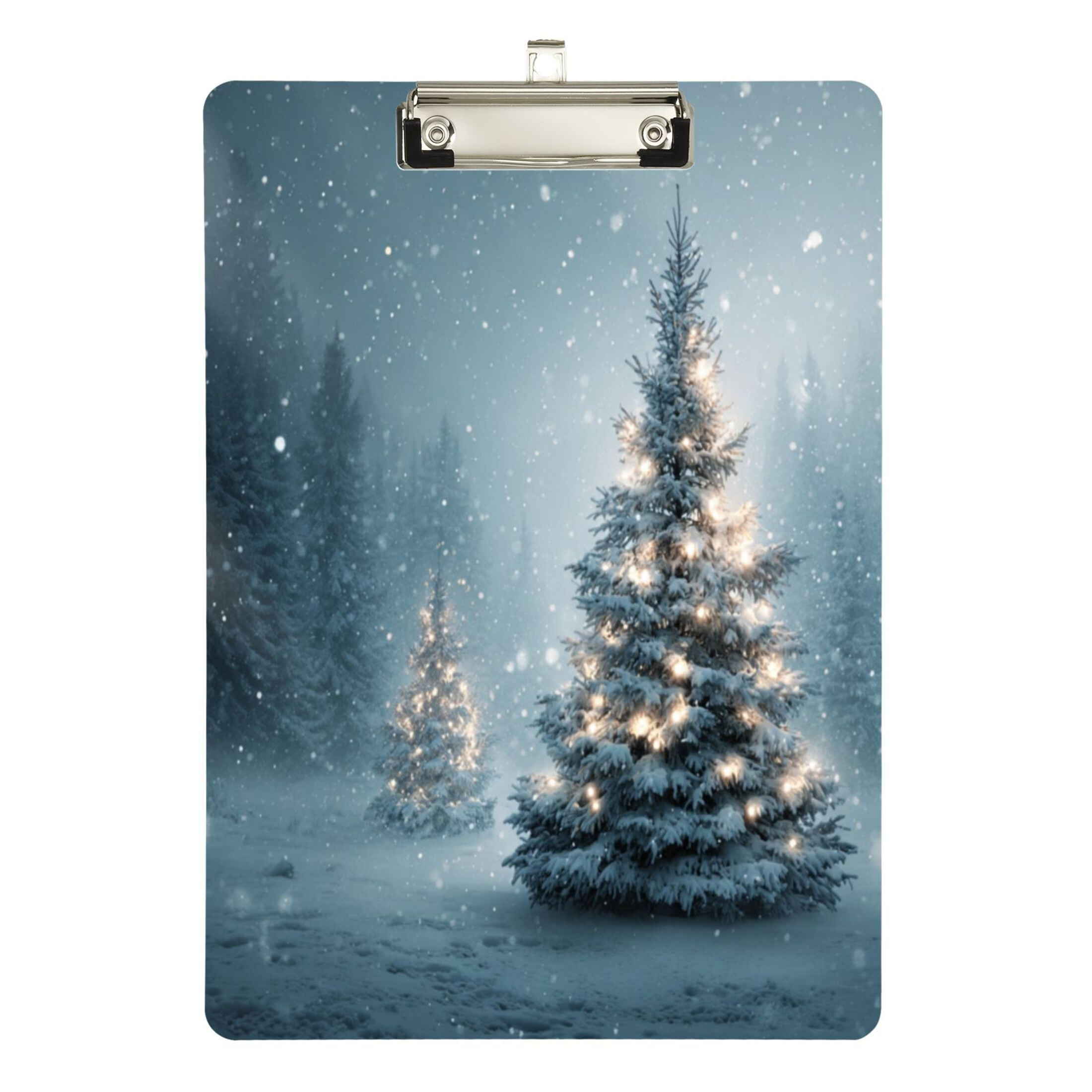 12.5" x 9" Acrylic Clipboard with Silver Clip & Retractable Hook for ...