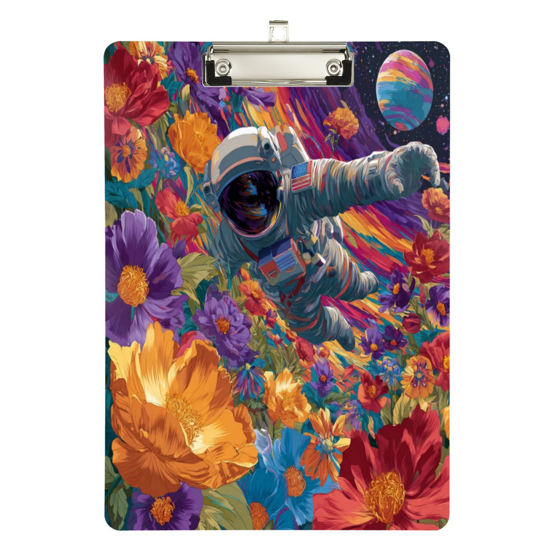 12.5" x 9" Acrylic Clipboard with Silver Clip & Retractable Hook for ...