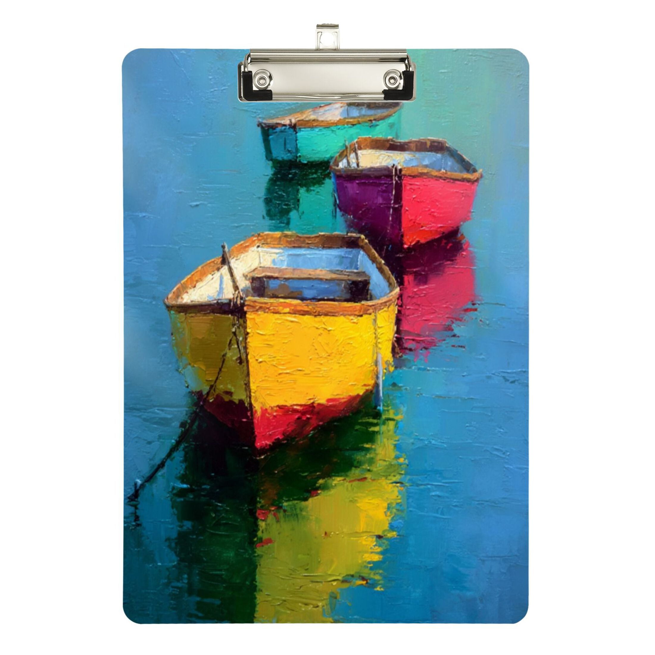 12.5" x 9" Acrylic Clipboard with Silver Clip & Retractable Hook for ...
