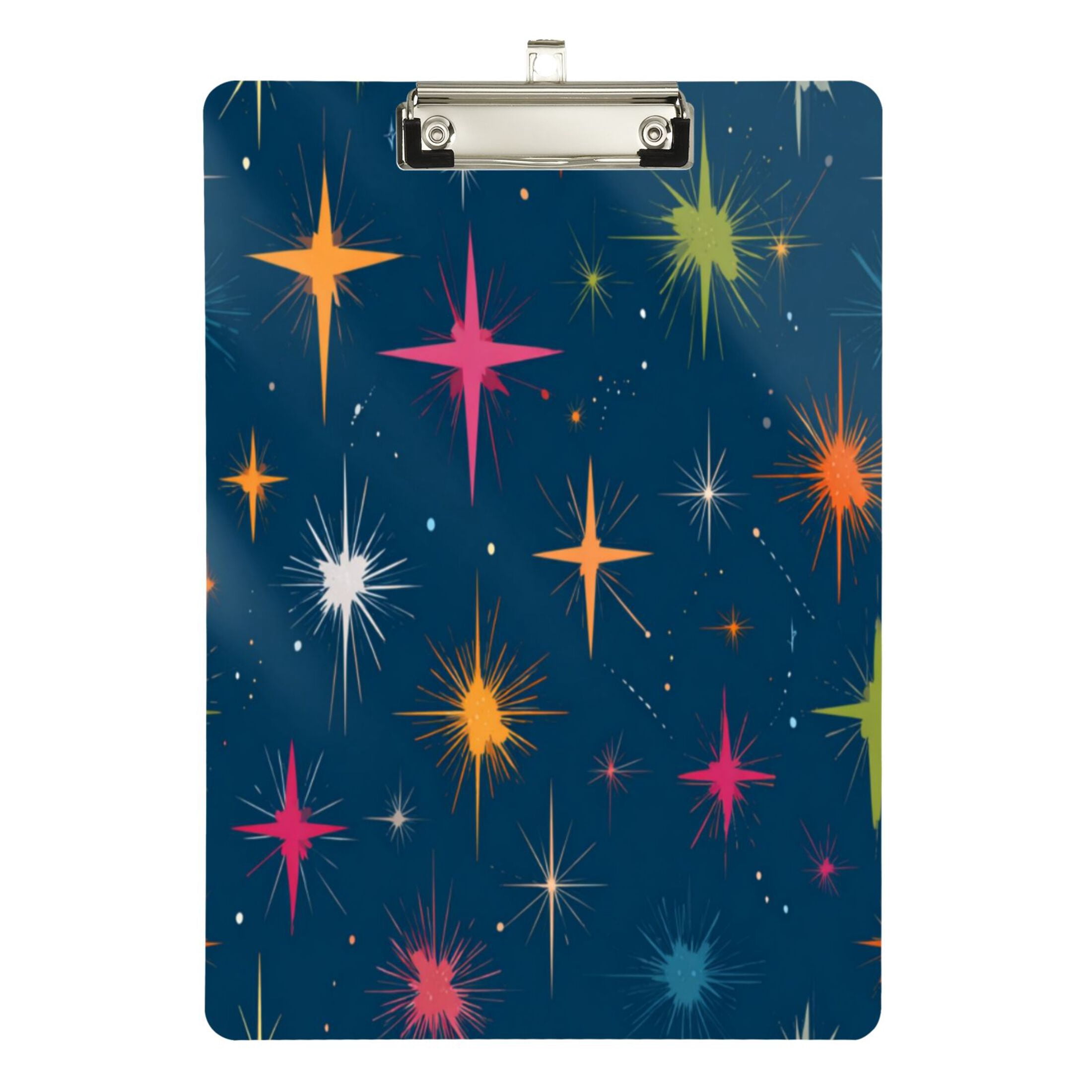 12.5" x 9" Acrylic Clipboard with Silver Clip & Retractable Hook for ...