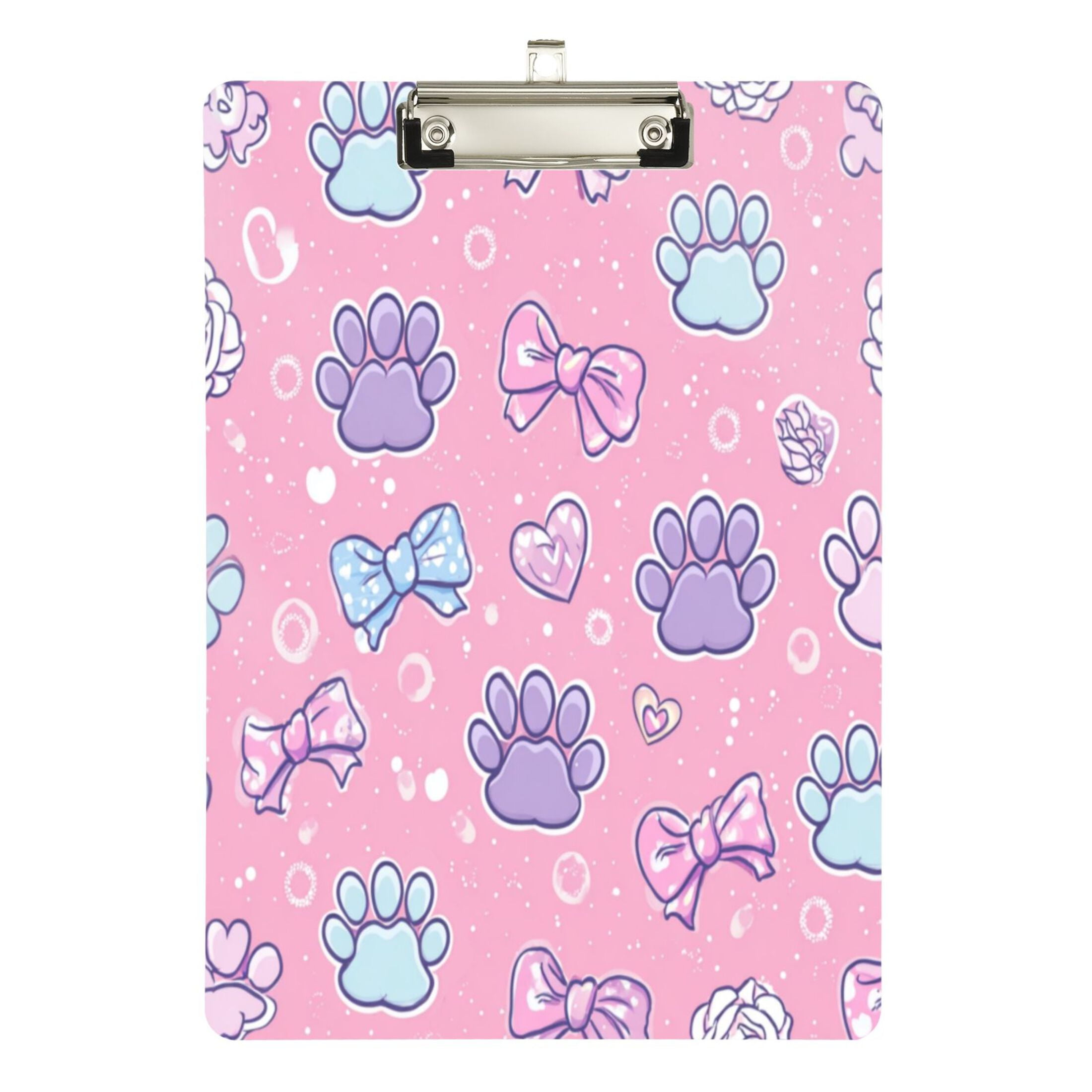 12.5" x 9" Acrylic Clipboard with Silver Clip & Retractable Hook for ...