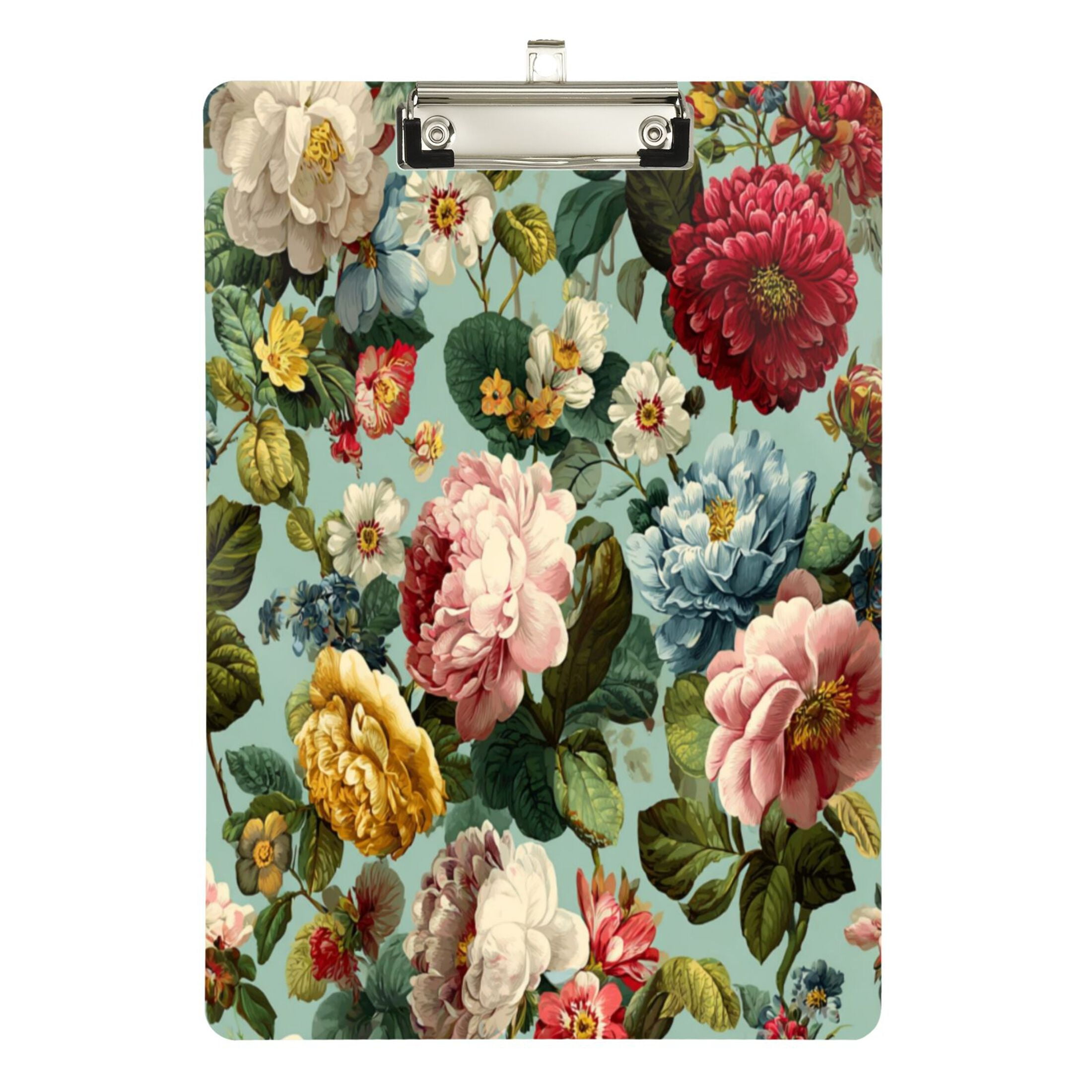 12.5" x 9" Acrylic Clipboard with Silver Clip & Retractable Hook for ...