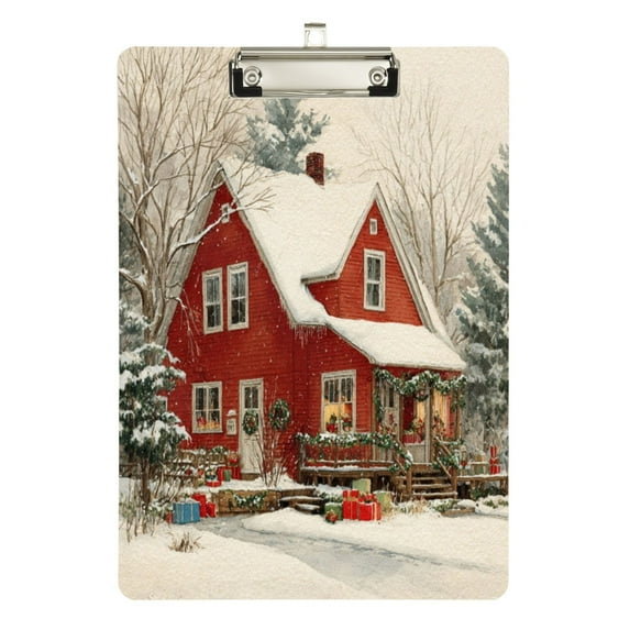 12.5" x 9" Acrylic Clipboard with Silver Clip & Retractable Hook for ...