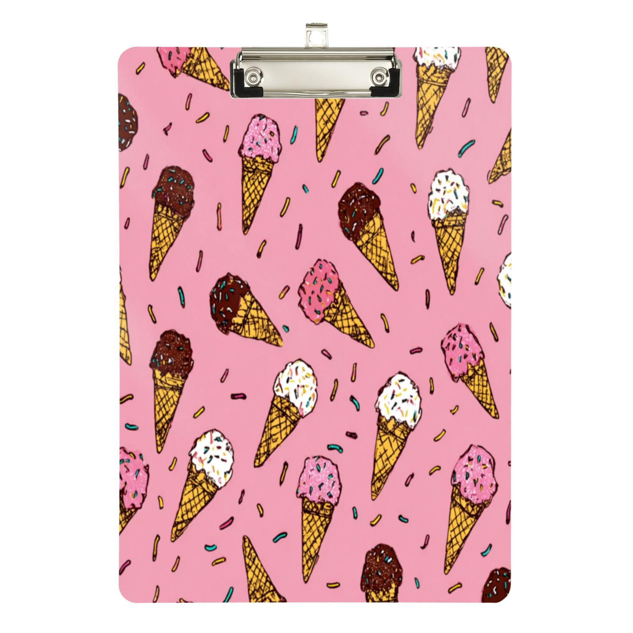 12.5" x 9" Acrylic Clipboard with Silver Clip & Retractable Hook for ...