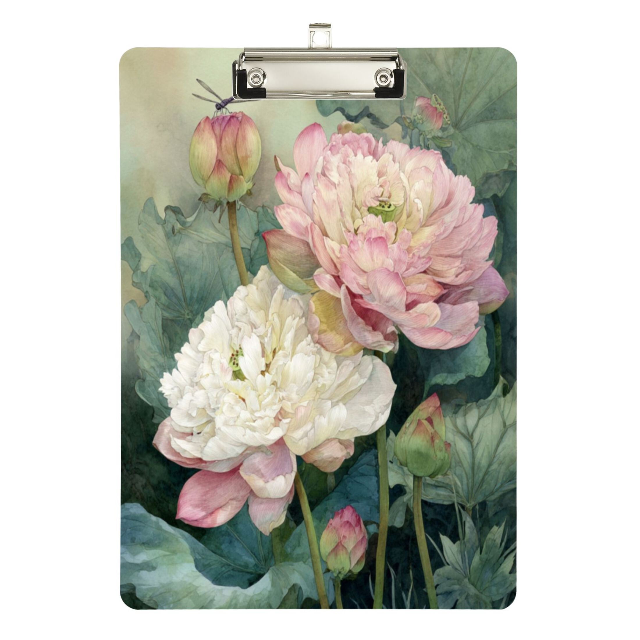 12.5" x 9" Acrylic Clipboard with Silver Clip & Retractable Hook for ...
