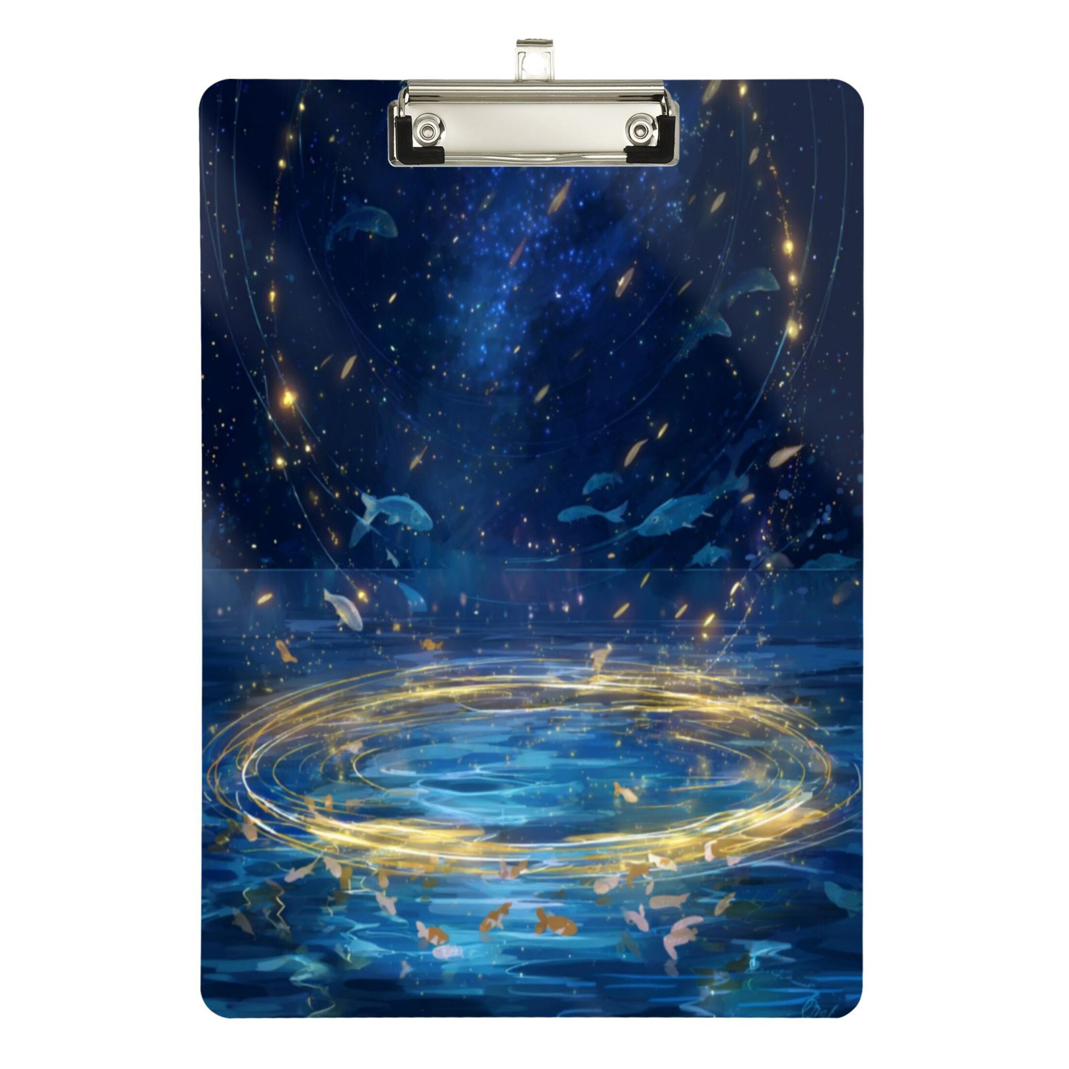 12.5" x 9" Acrylic Clipboard with Silver Clip & Retractable Hook for ...