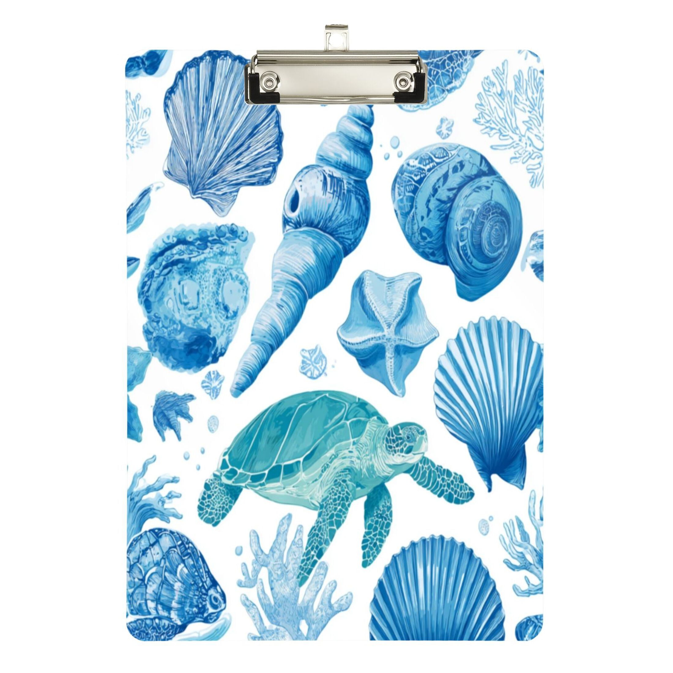 12.5" x 9" Acrylic Clipboard with Silver Clip & Retractable Hook for ...