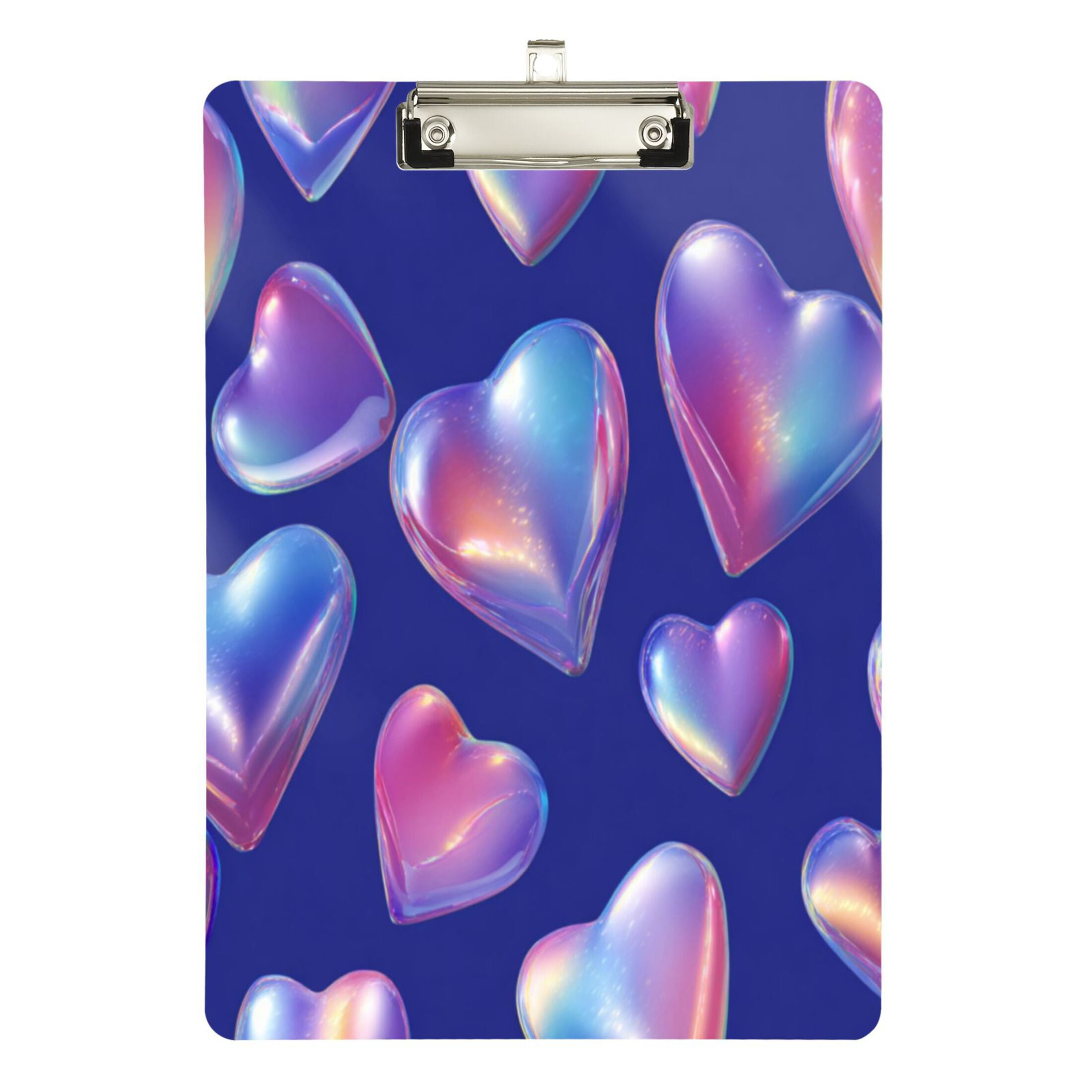 12.5" x 9" Acrylic Clipboard with Silver Clip & Retractable Hook for ...