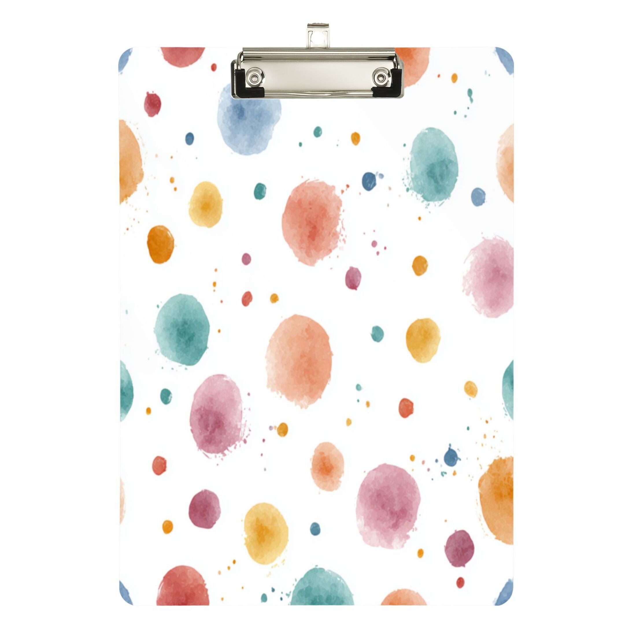 12.5" x 9" Acrylic Clipboard with Silver Clip & Retractable Hook for ...