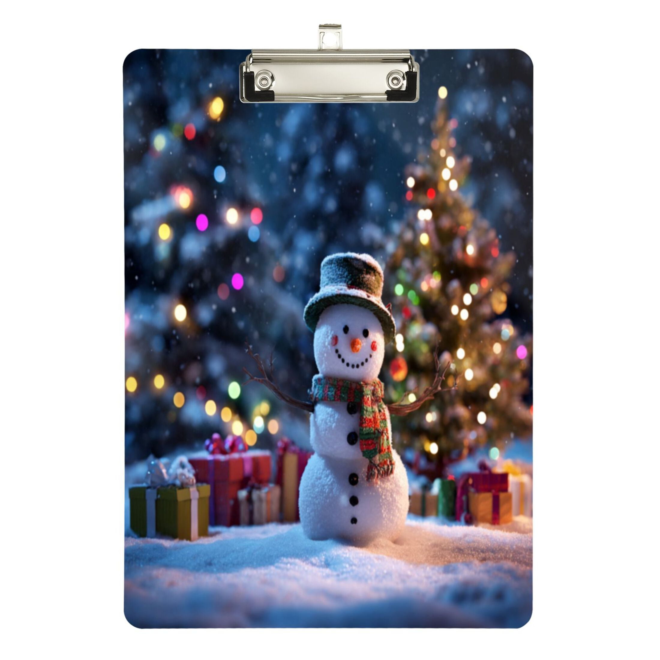 12.5" x 9" Acrylic Clipboard with Silver Clip & Retractable Hook for ...