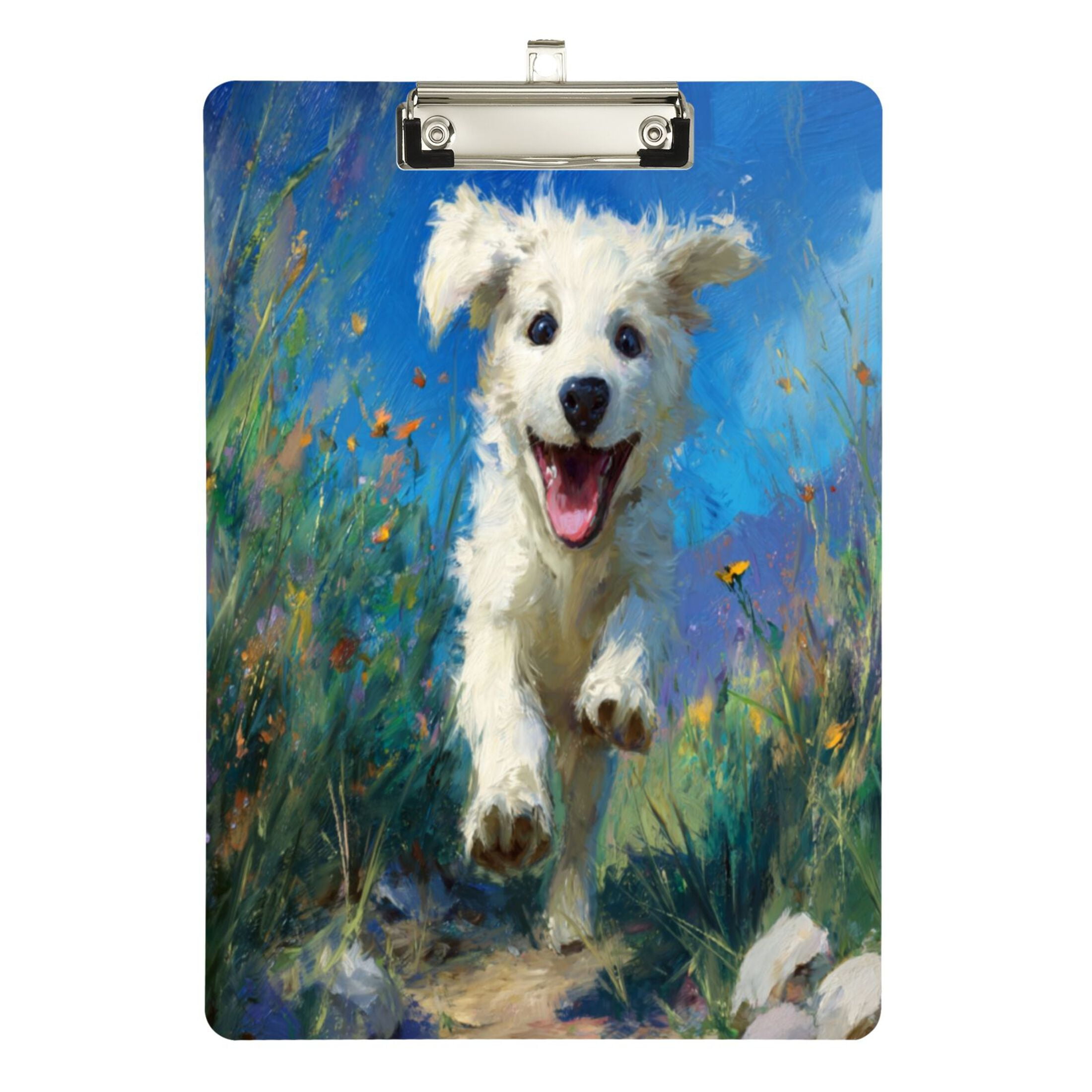 12.5" x 9" Acrylic Clipboard with Silver Clip & Retractable Hook for ...