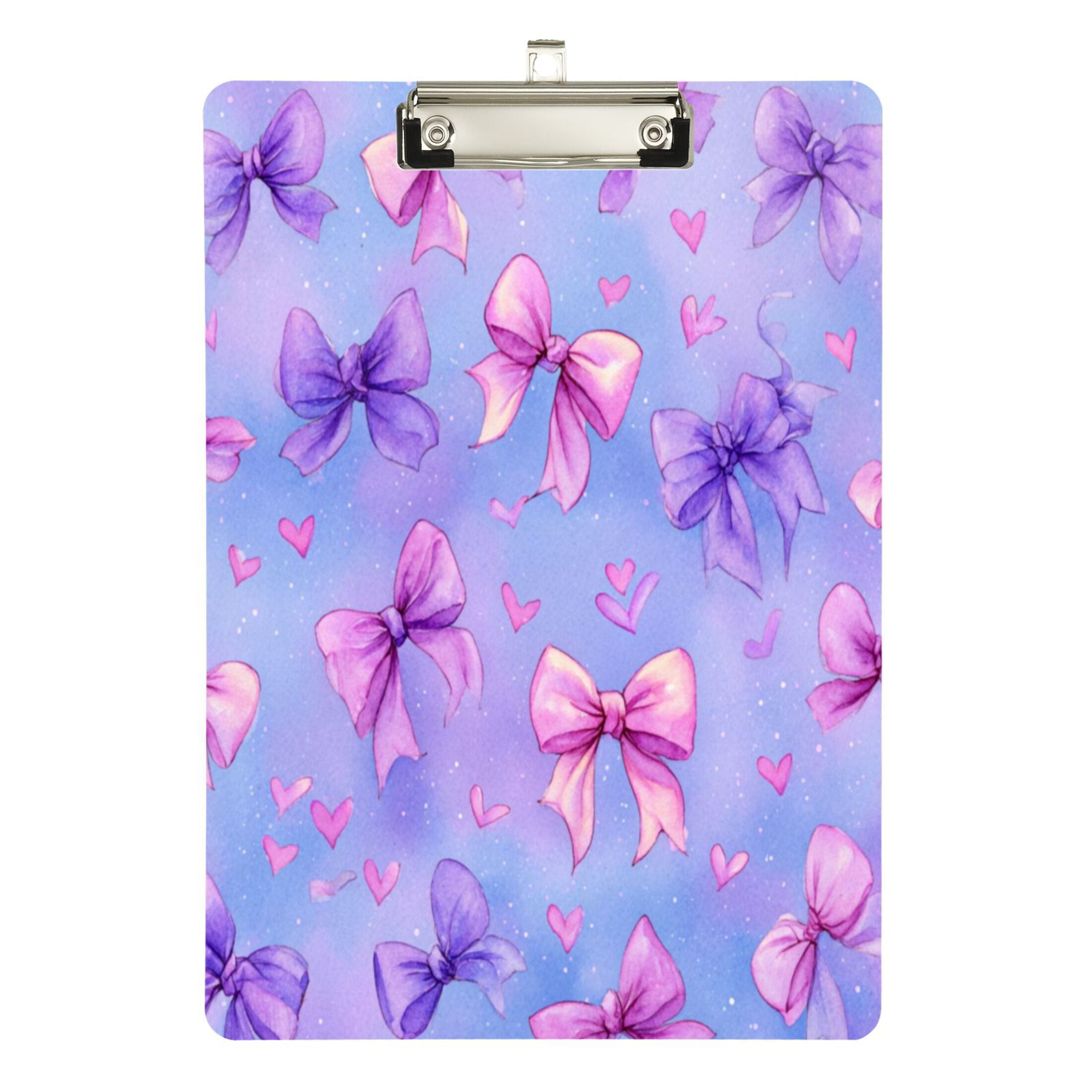 12.5" x 9" Acrylic Clipboard with Silver Clip & Retractable Hook for ...