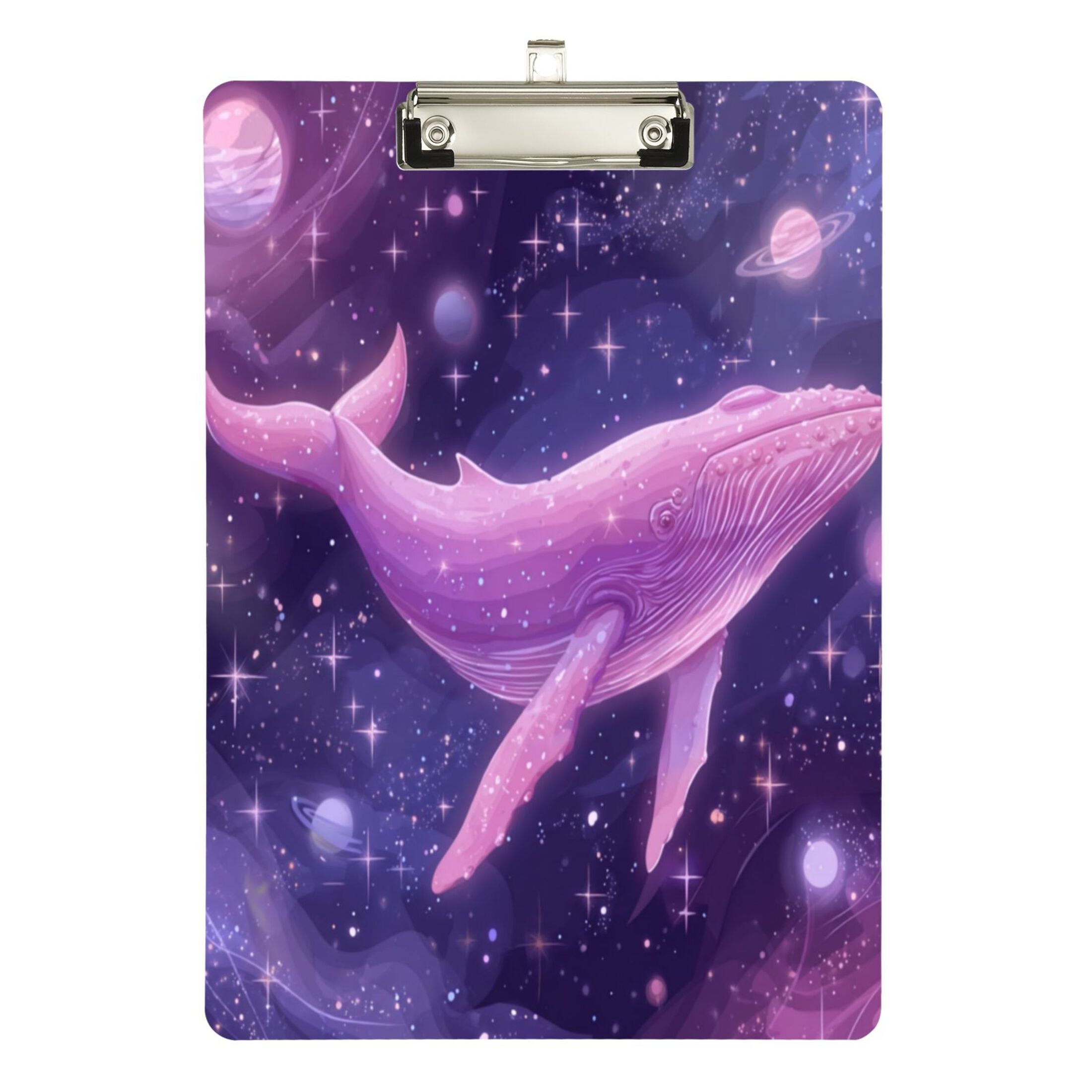 12.5" x 9" Acrylic Clipboard with Silver Clip & Retractable Hook for ...