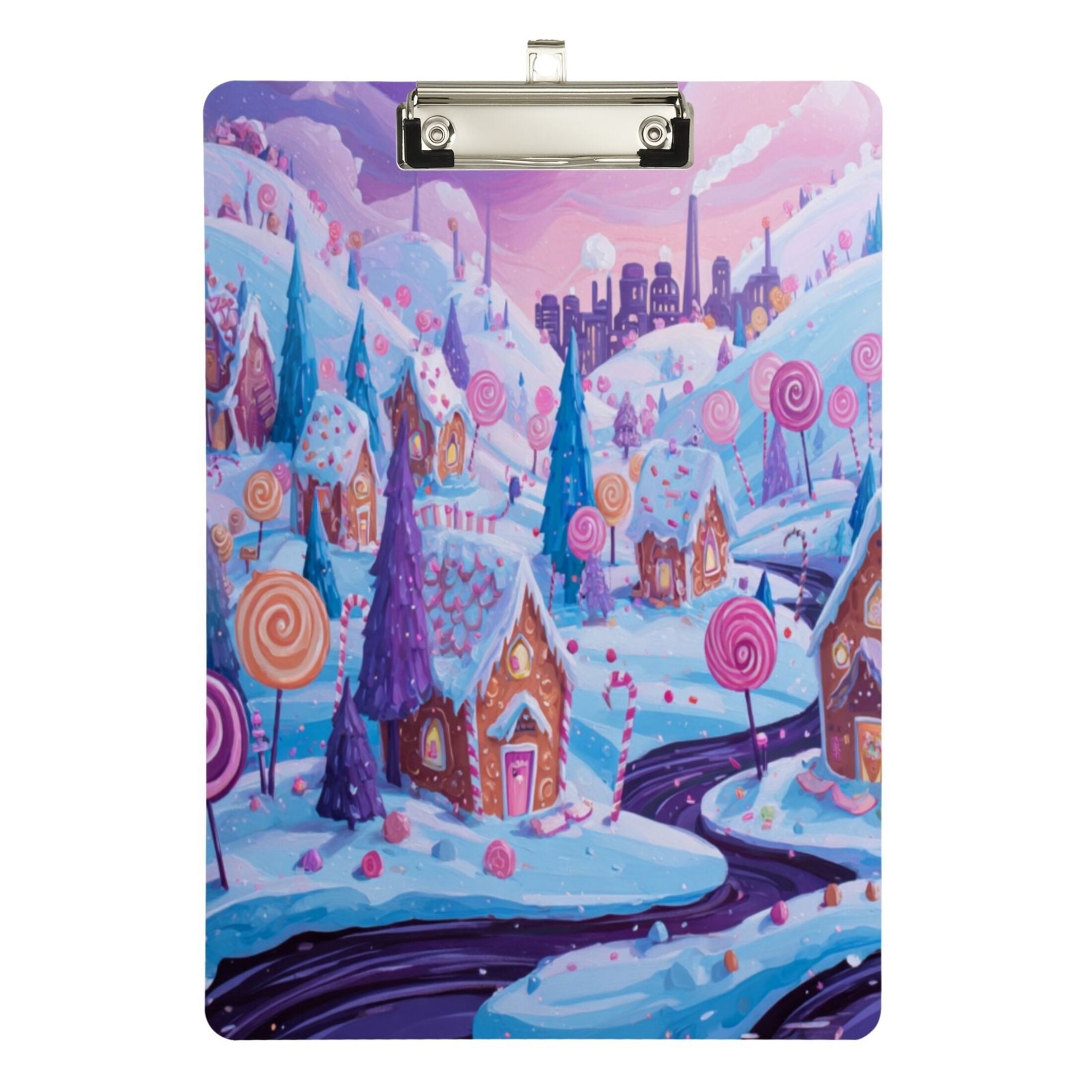 12.5" x 9" Acrylic Clipboard with Silver Clip & Retractable Hook for ...