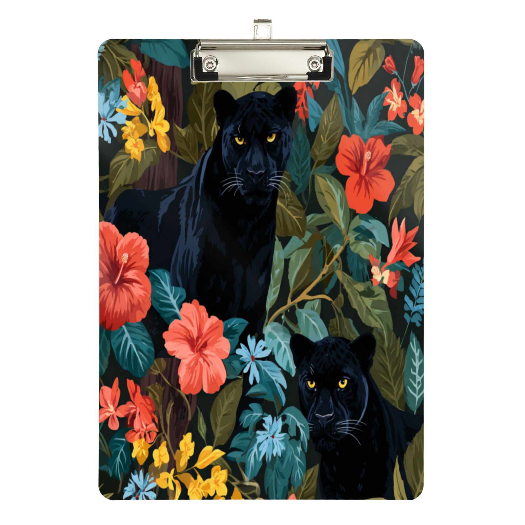 12.5" x 9" Acrylic Clipboard with Silver Metal Clip Office and ...