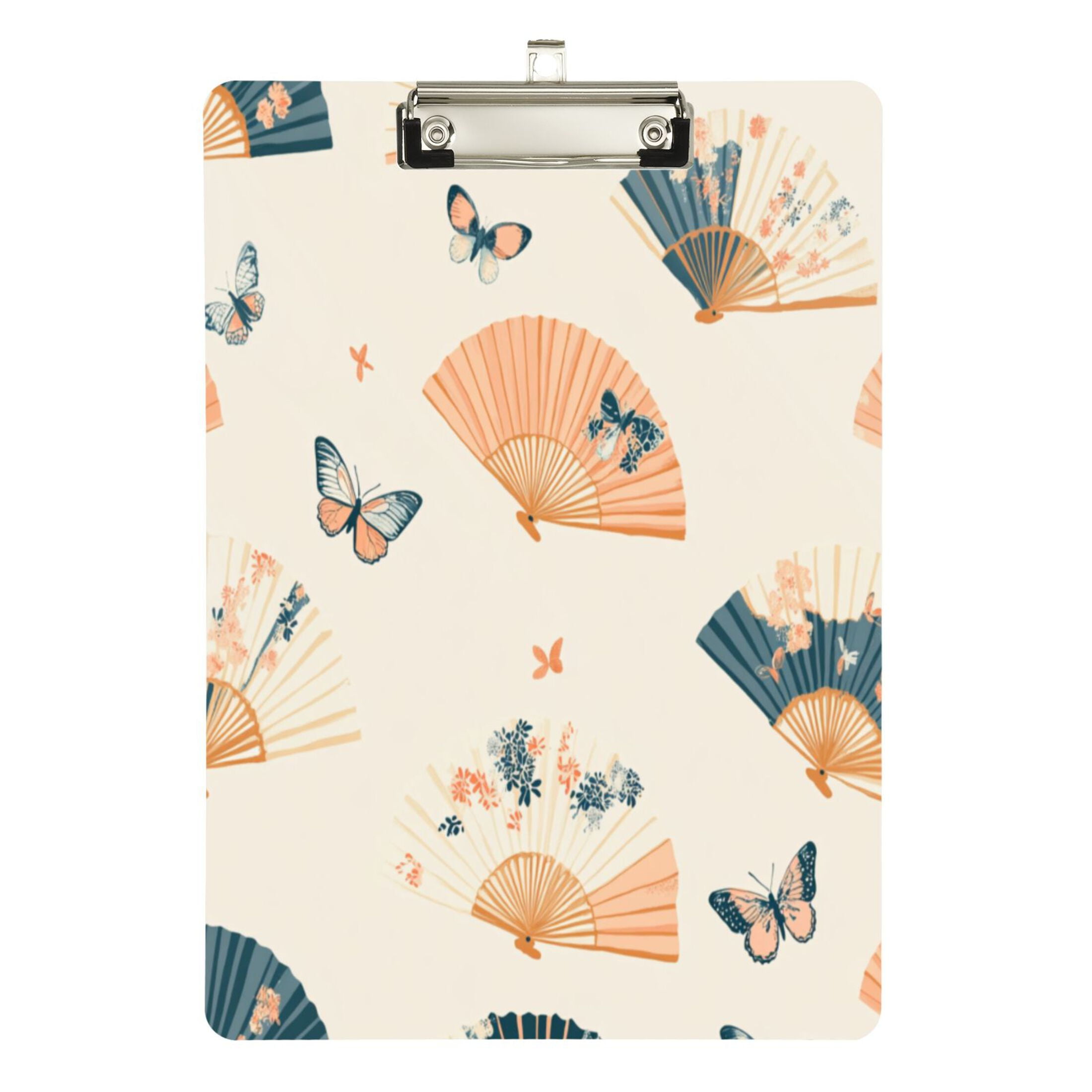 12.5" x 9" Acrylic Clipboard with Silver Metal Clip Office and ...