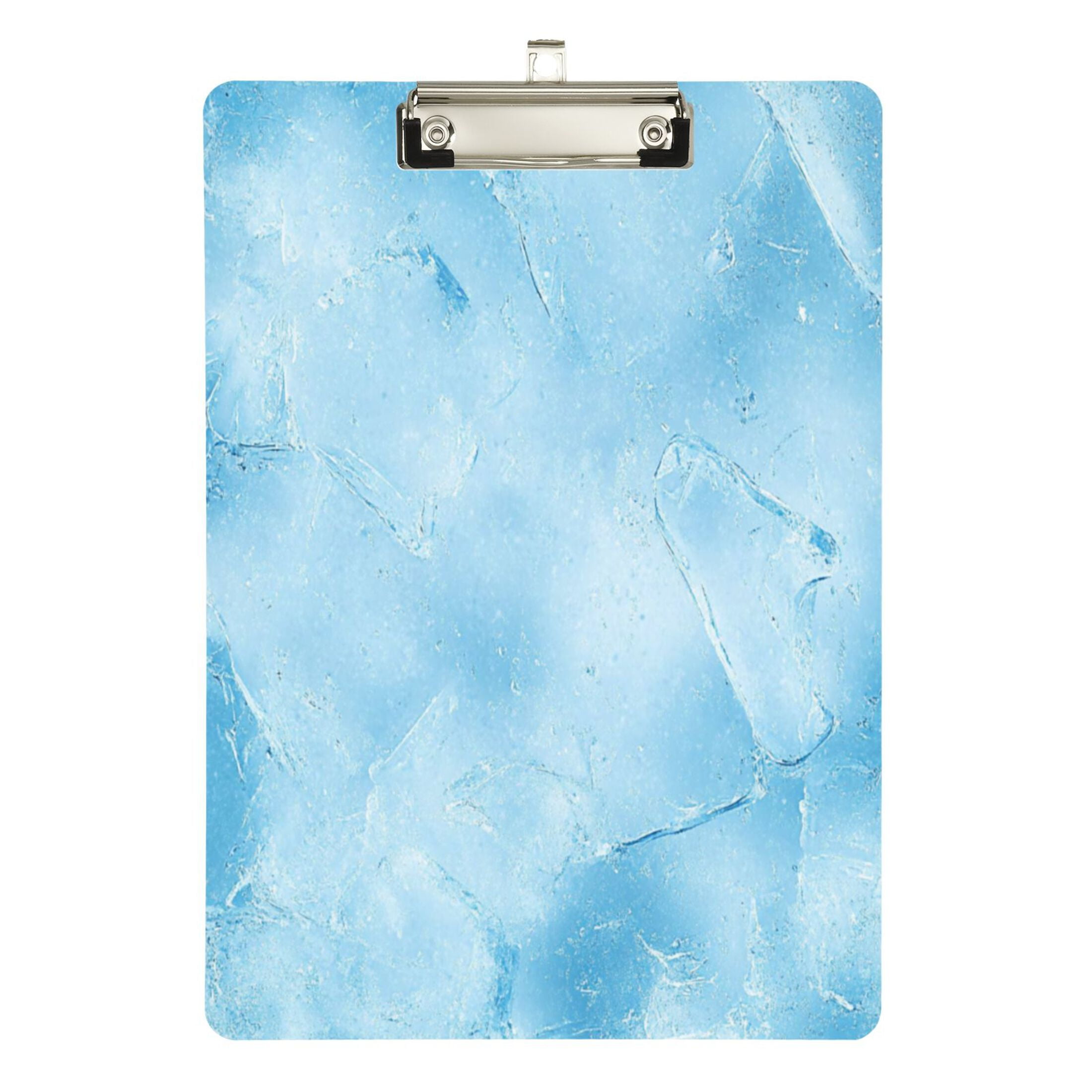 12.5" x 9" Acrylic Clipboard with Silver Metal Clip Office and ...