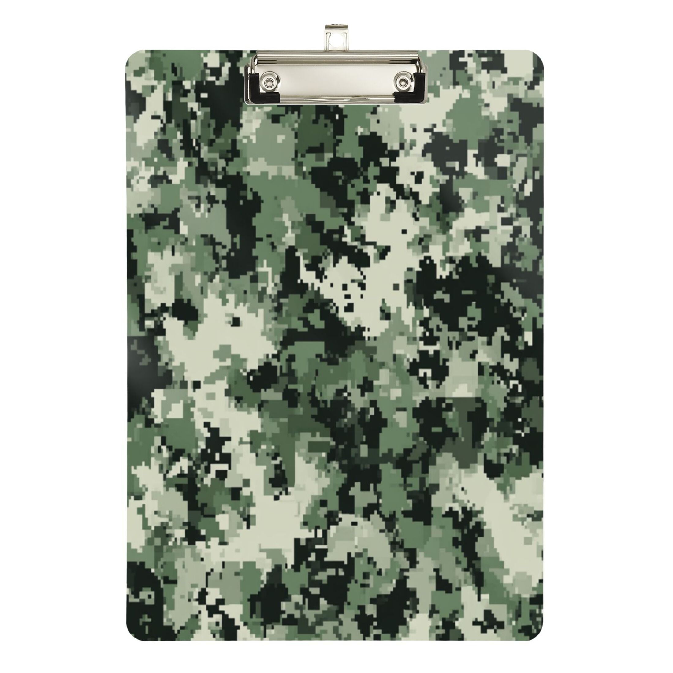 12.5" x 9" Acrylic Clipboard with Silver Metal Clip Office and ...