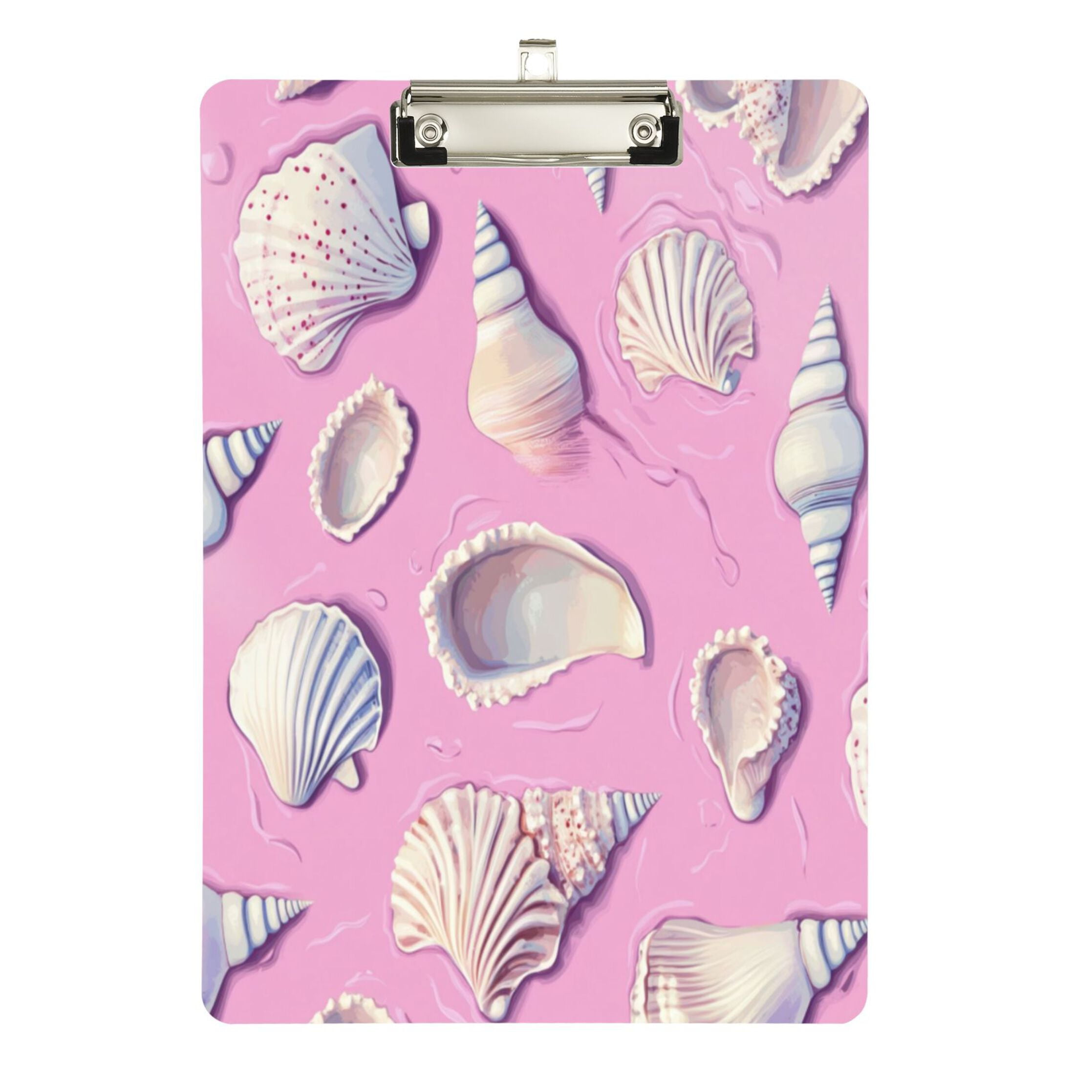 12.5" x 9" Acrylic Clipboard with Silver Metal Clip Office and ...