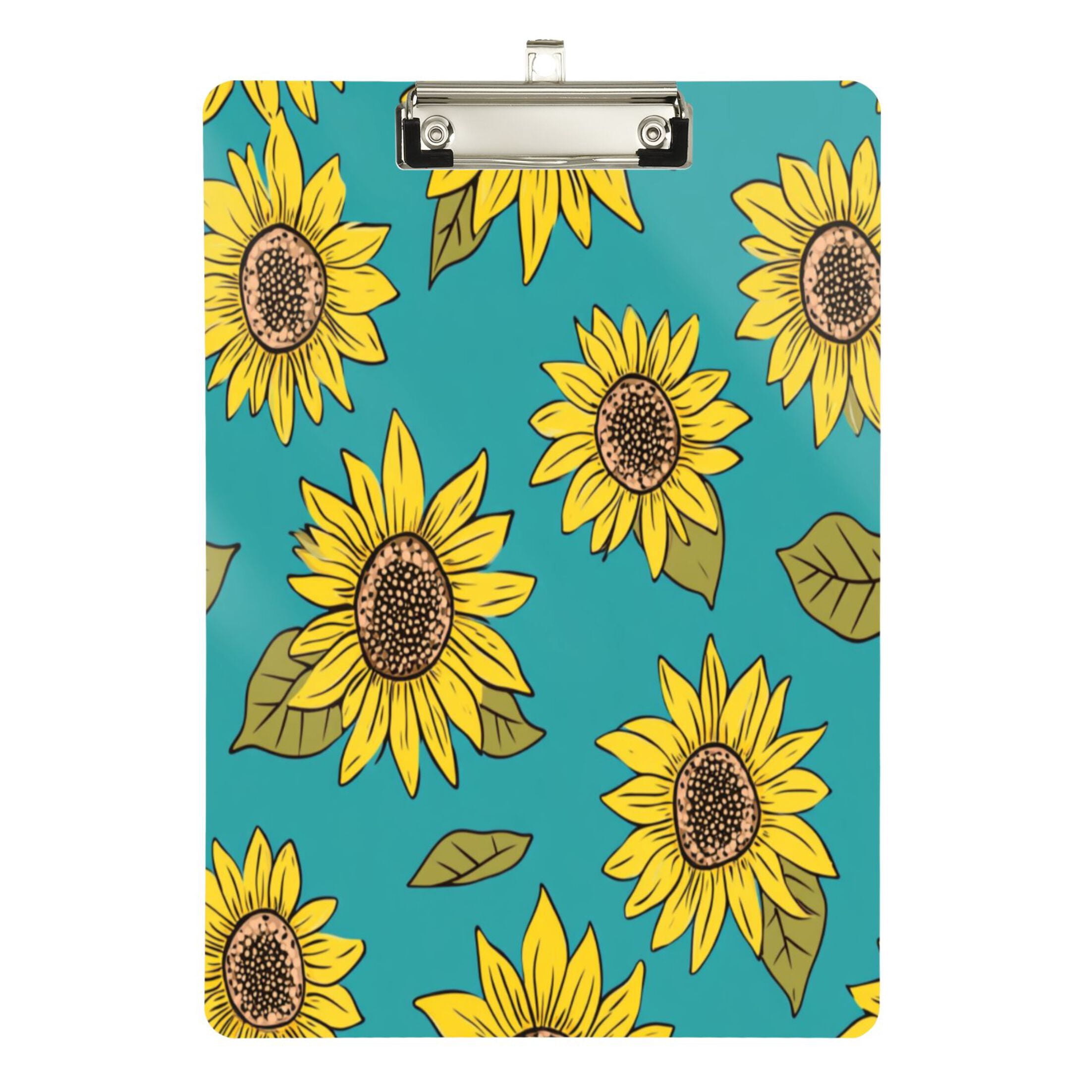12.5" x 9" Acrylic Clipboard with Silver Metal Clip Office and ...