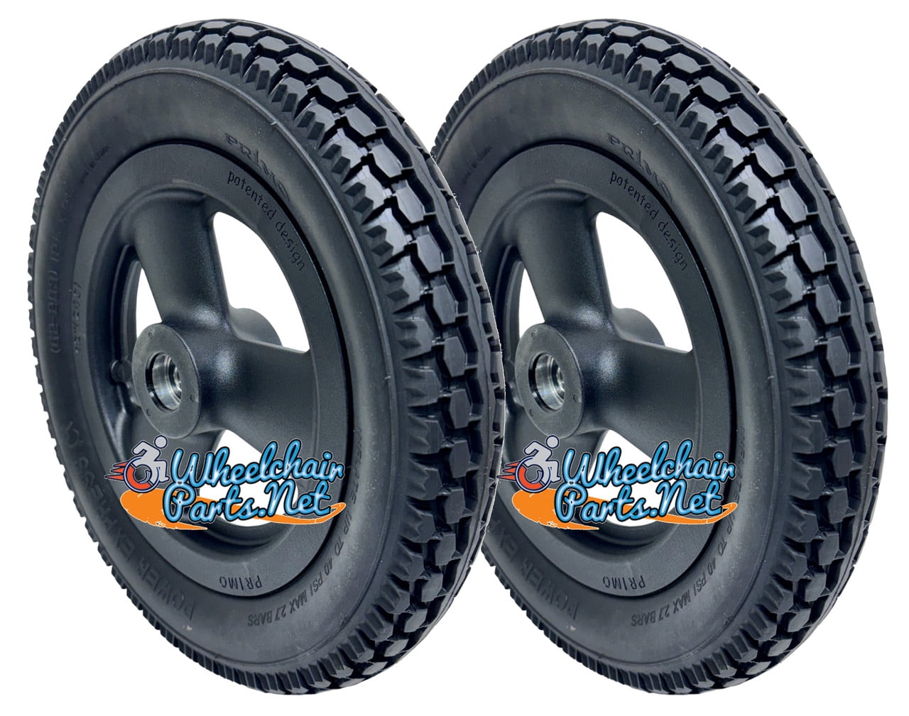 12.5"x2.25" Foam Fill Wheel & Tire Assembly in Non-Marking Black Color ...