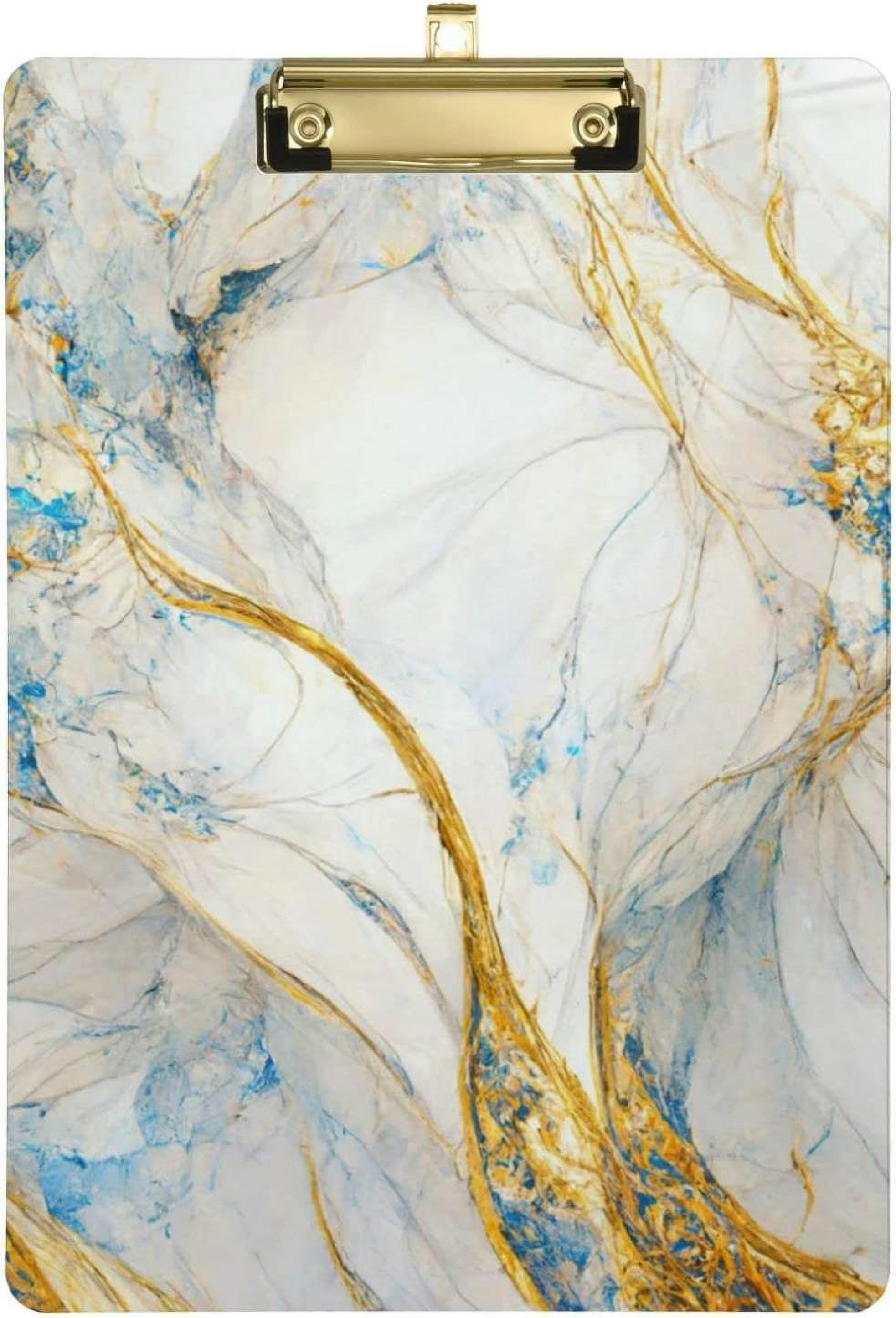 12.5"x9" Abstract Marble Clipboards, Standard A4 Letter Size Nursing ...