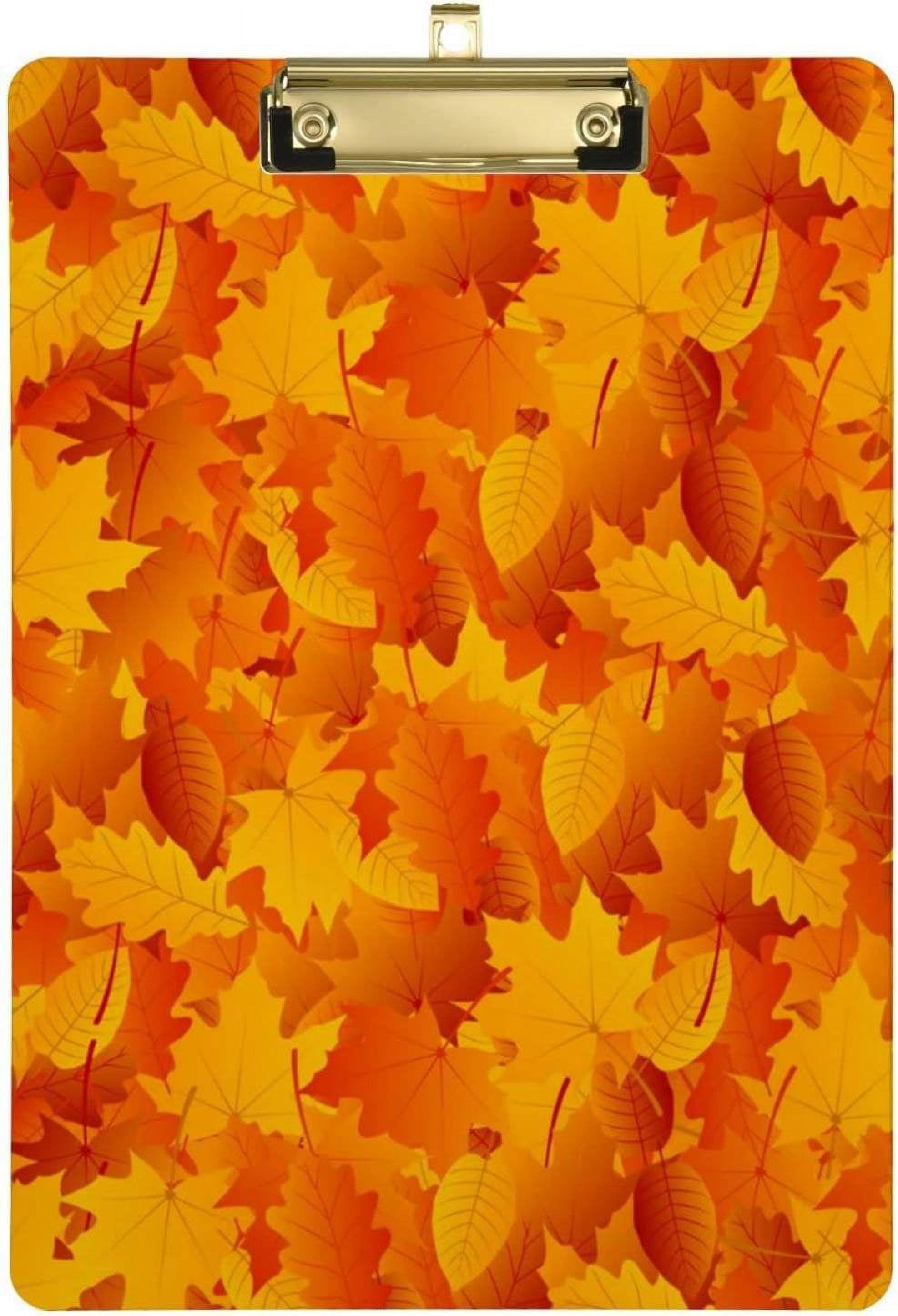 12.5"x9" Autumn Maple Leaf Clipboards, Standard A4 Letter Size Nursing ...