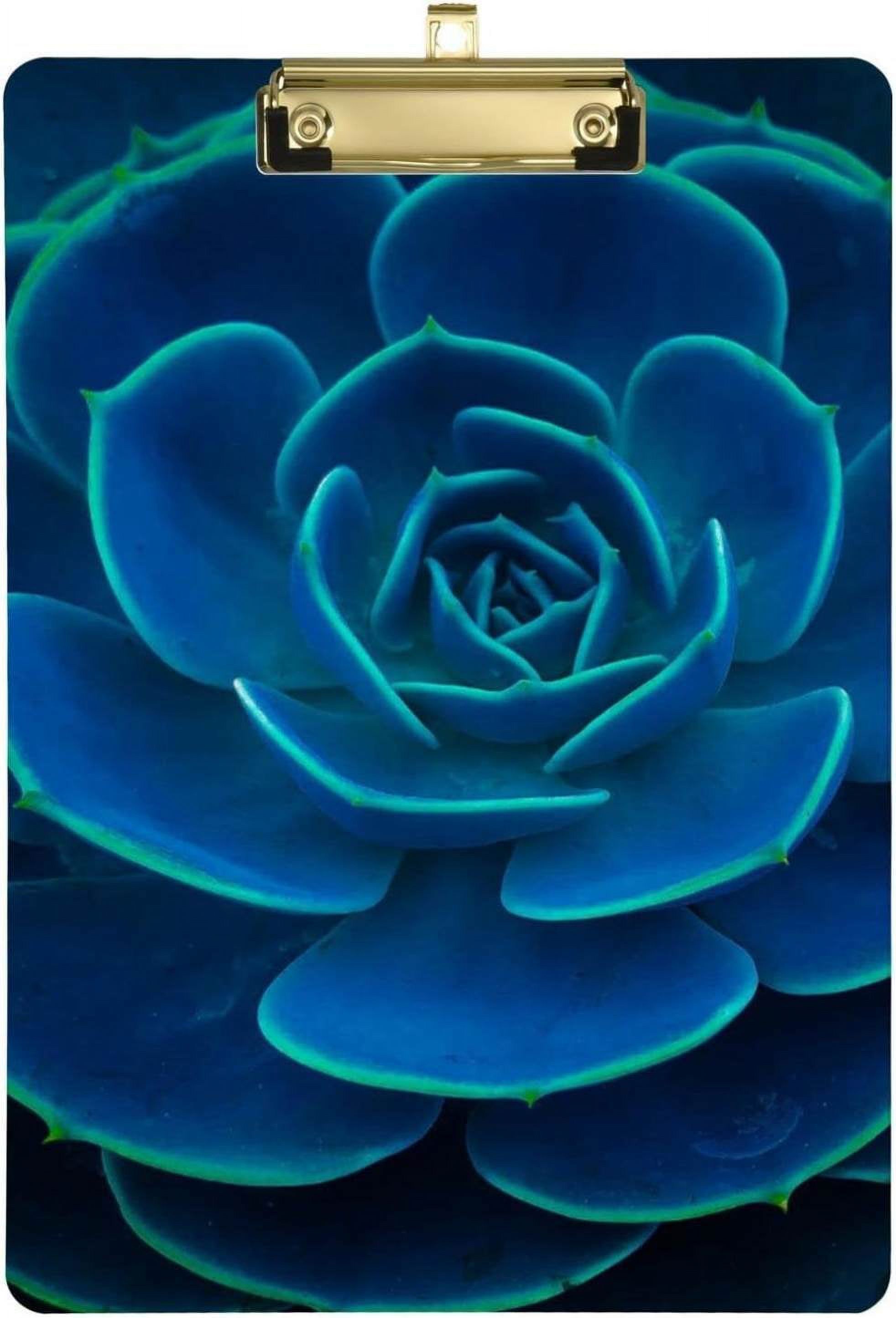 12.5"x9" Blue Flower Clipboards, Standard A4 Letter Size Nursing ...