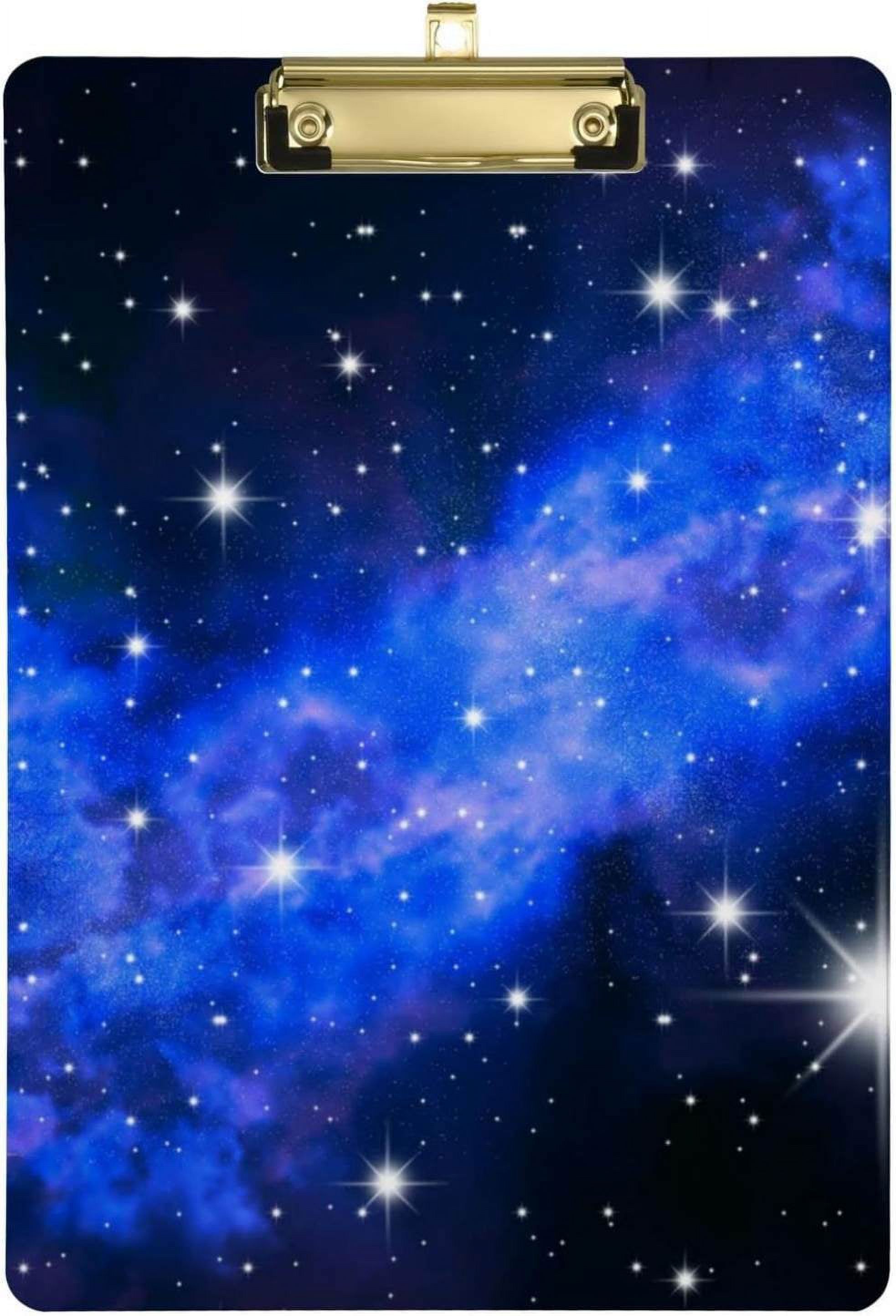 12.5"x9" Blue Galaxy Clipboards, Standard A4 Letter Size Nursing ...