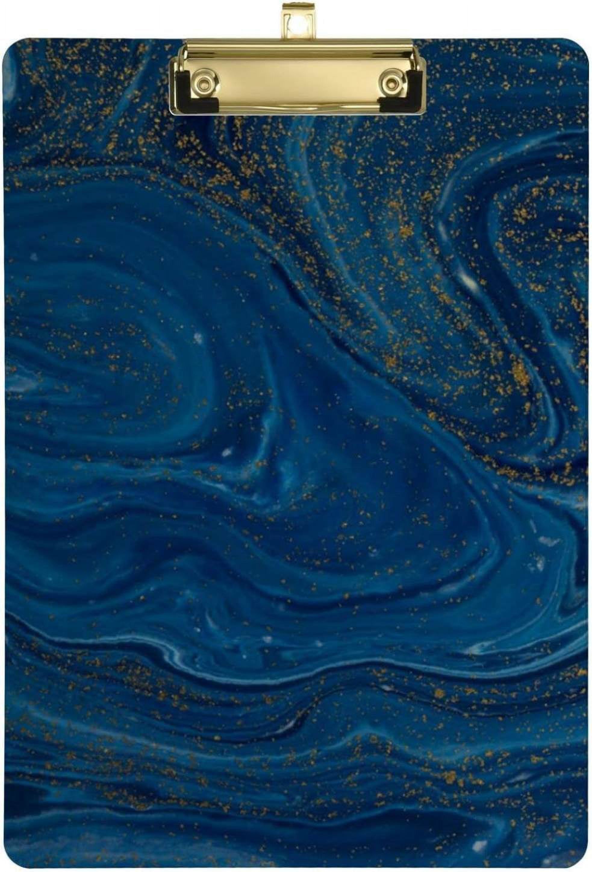 12.5"x9" Blue Marble Pattern Clipboards, Standard A4 Letter Size ...