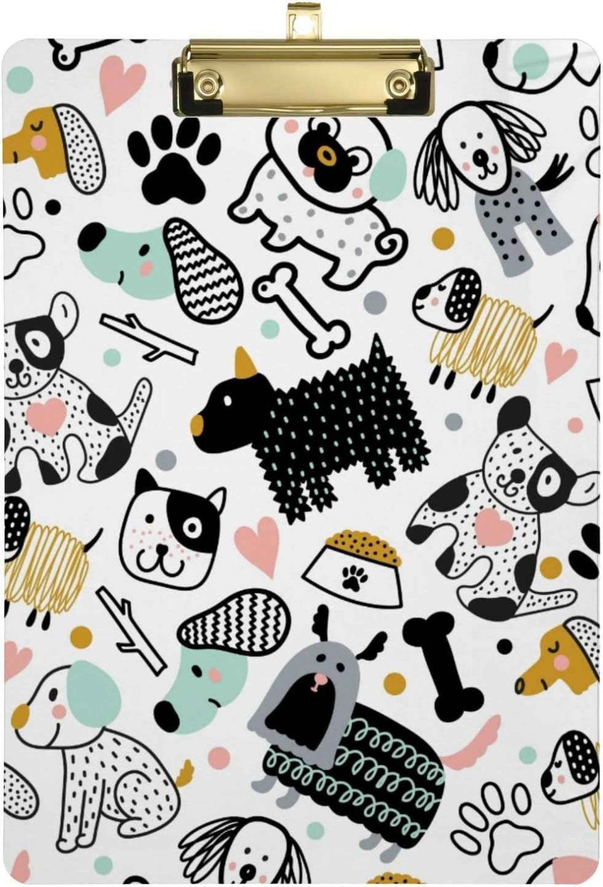 12.5"x9" Cartoon Dogs Clipboards, Standard A4 Letter Size Nursing ...