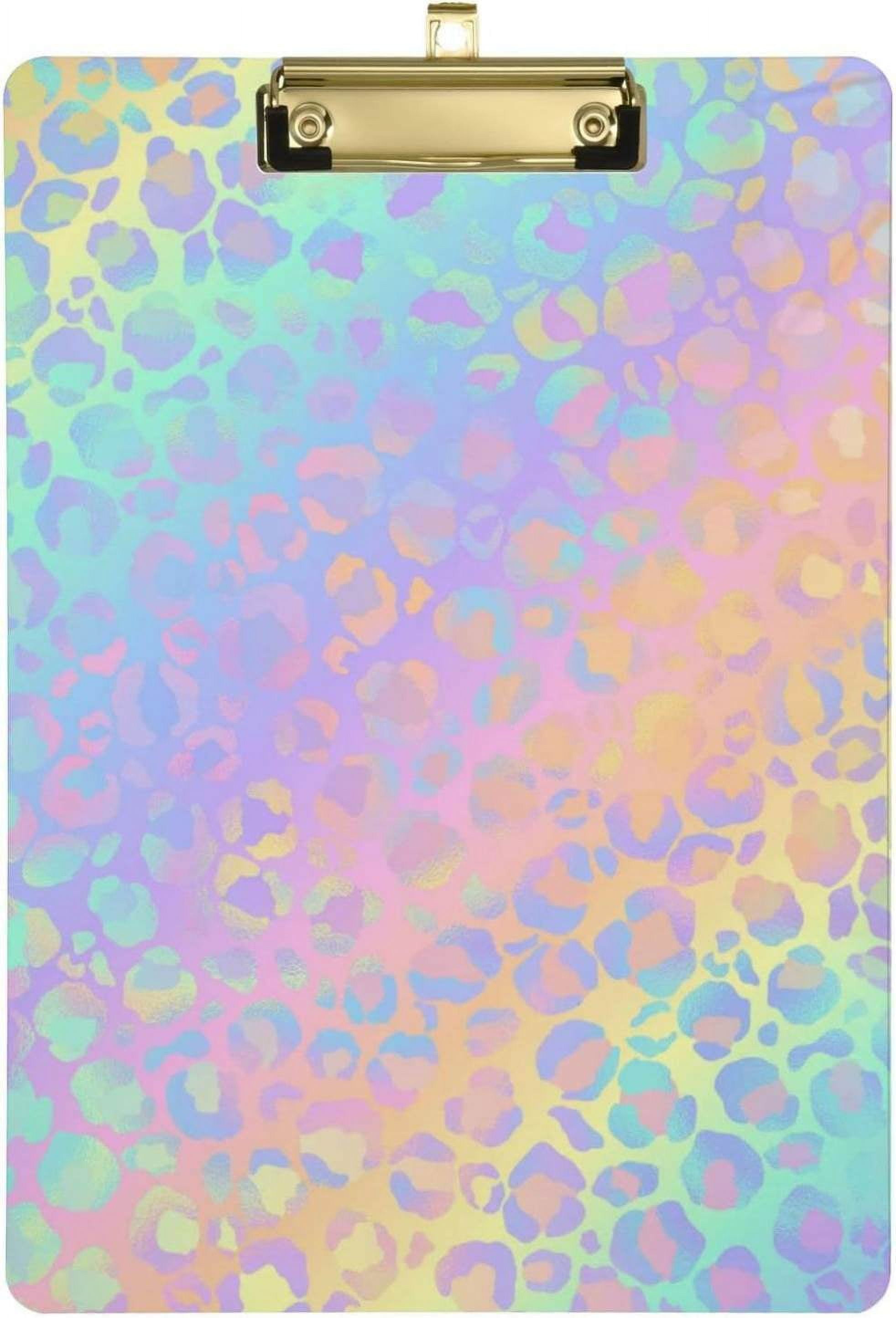 12.5"x9" Colored Leopard Print Clipboards, Standard A4 Letter Size ...