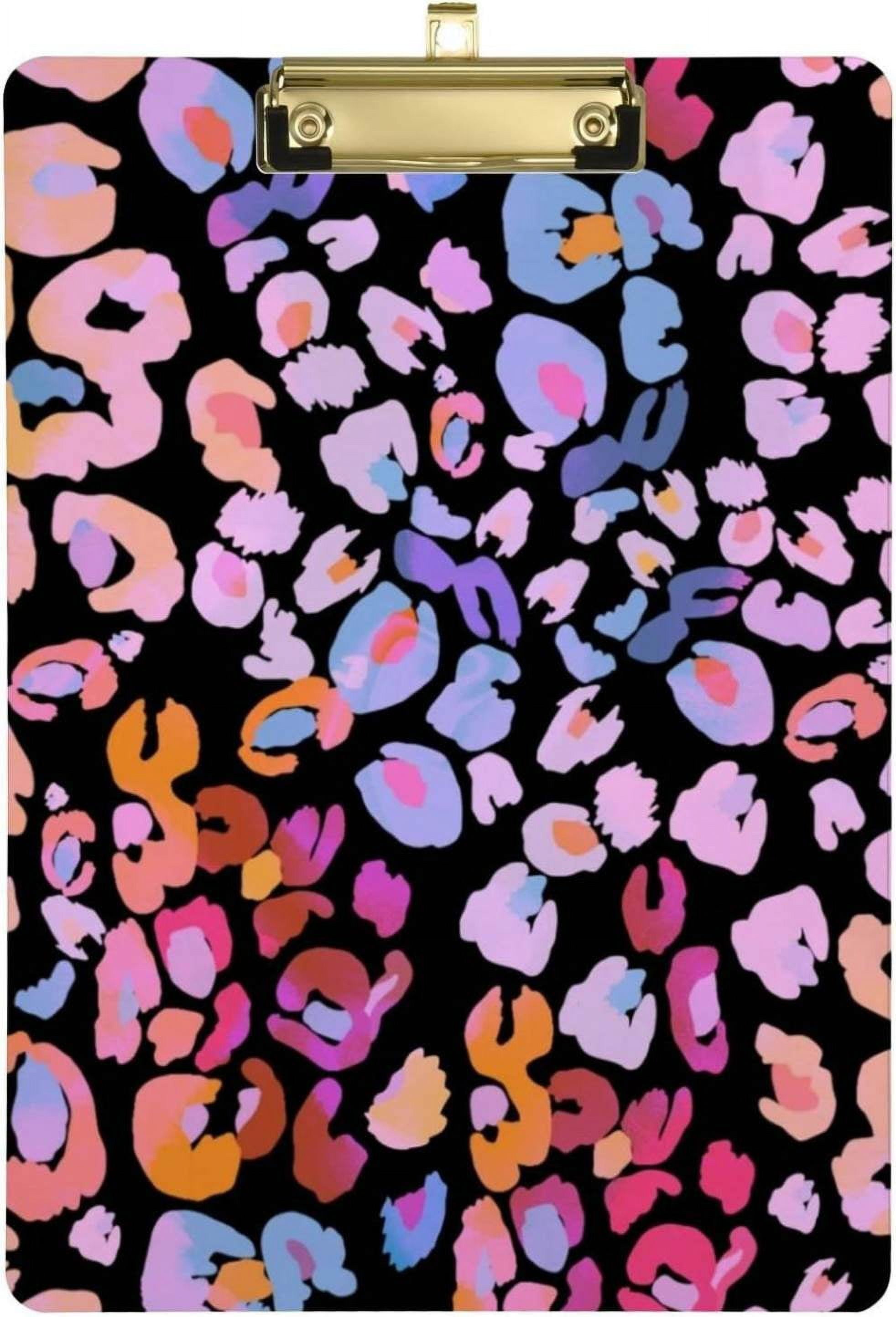 12.5"x9" Colorful Leopard Print Clipboards, Standard A4 Letter Size ...