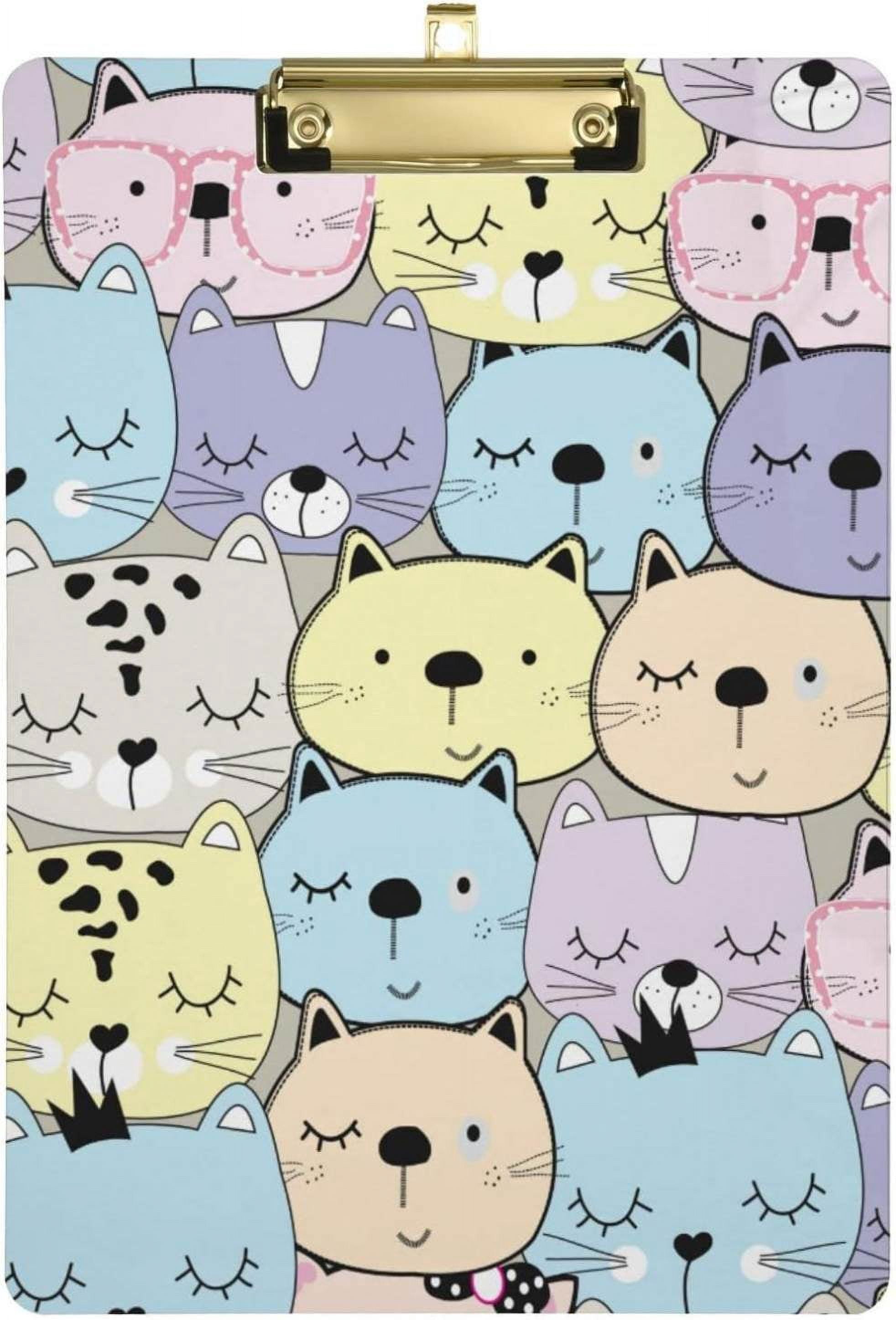 12.5"x9" Cute Cats Clipboards, Standard A4 Letter Size Nursing ...