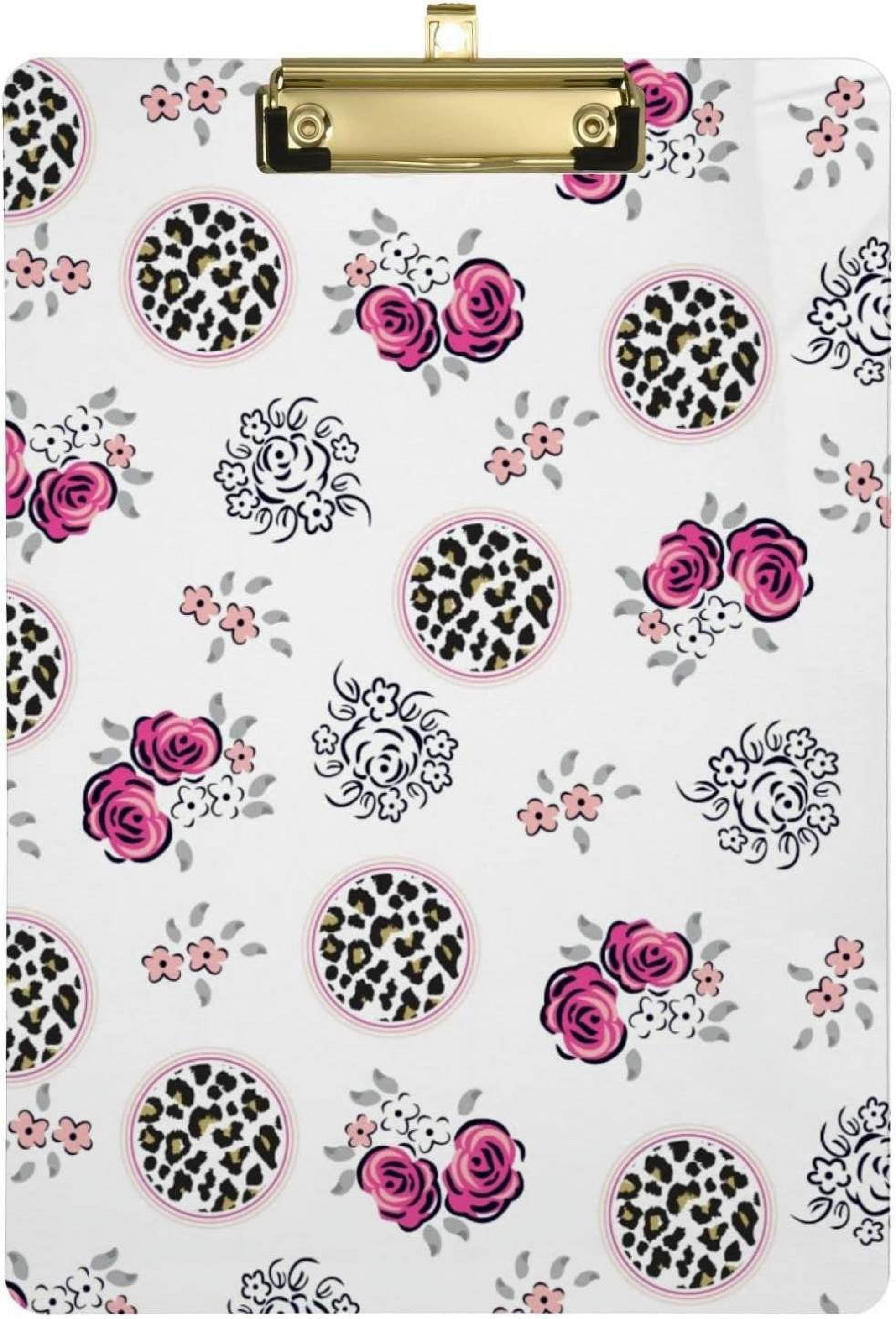 12.5"x9" Cute Leopard Clipboards, Standard A4 Letter Size Nursing ...