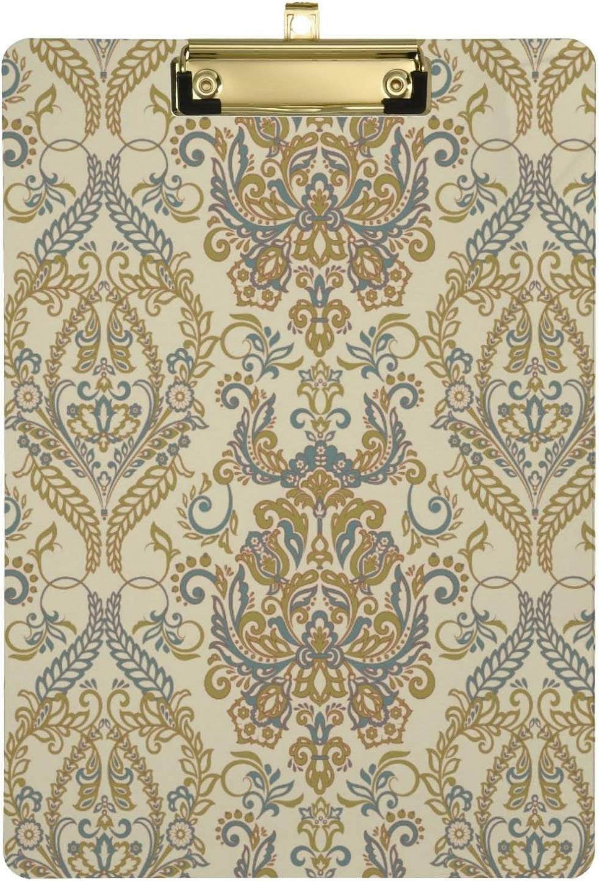12.5"x9" Damask Pattern Clipboards, Standard A4 Letter Size Nursing ...