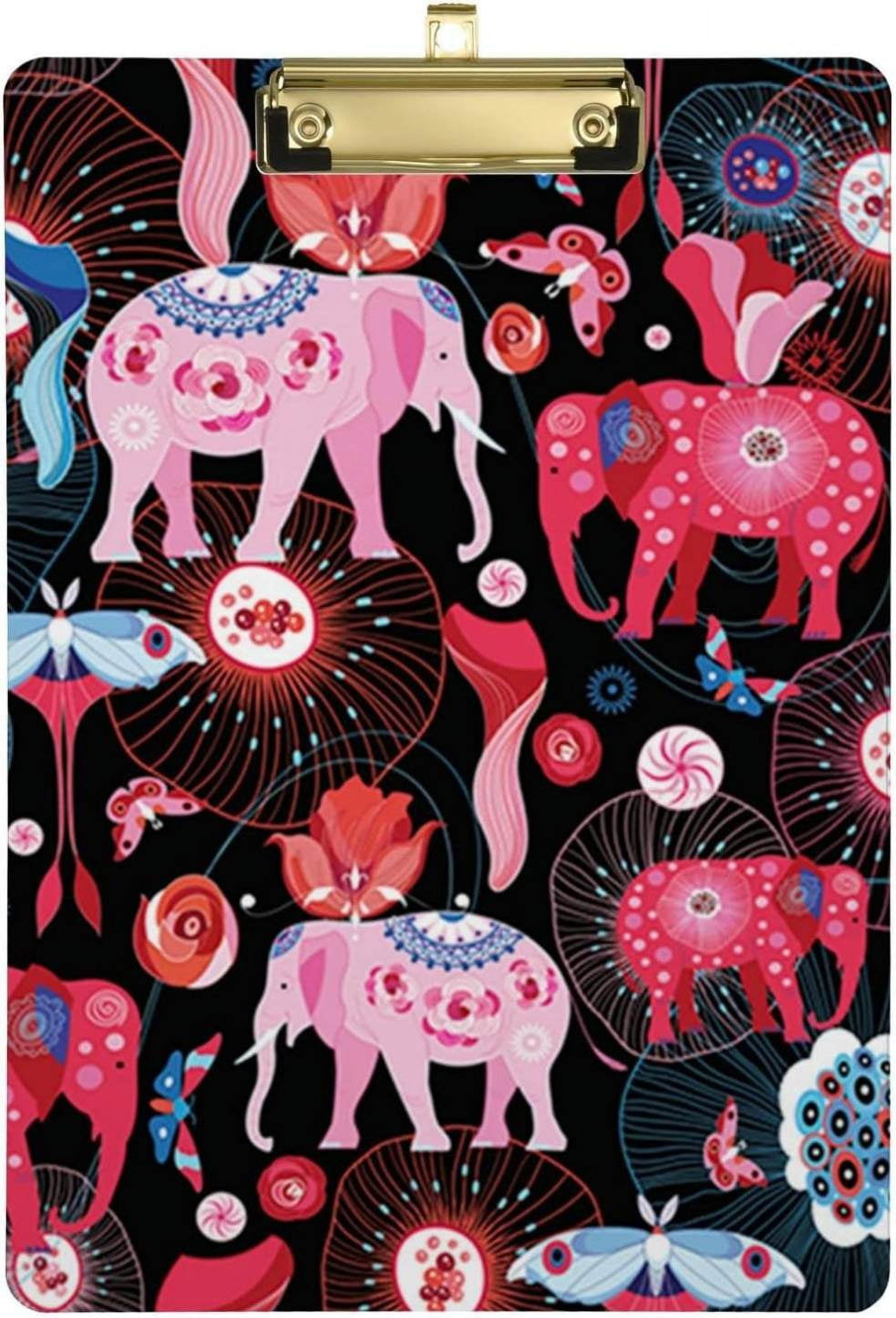 12.5"x9" Elephant and Donkey Clipboards, Standard A4 Letter Size ...