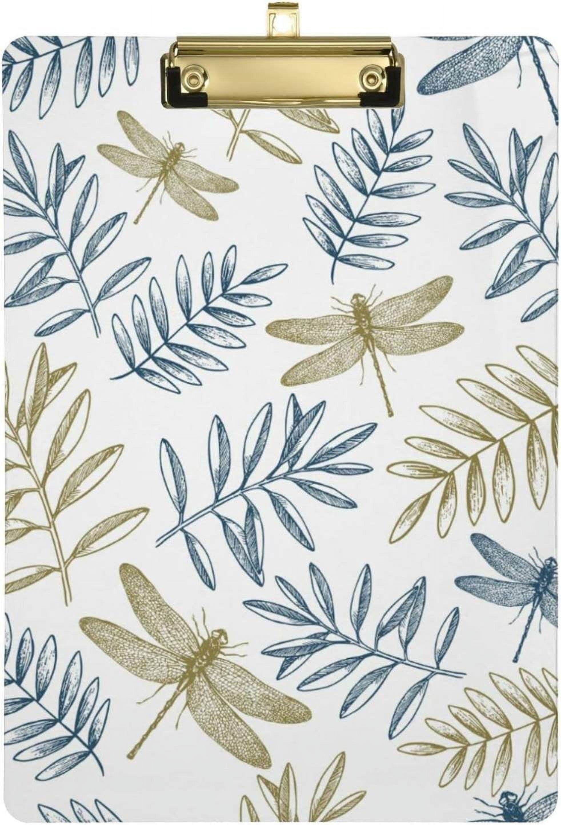 12.5"x9" Fall Dragonfly Plant Leaf Clipboards, Standard A4 Letter Size ...