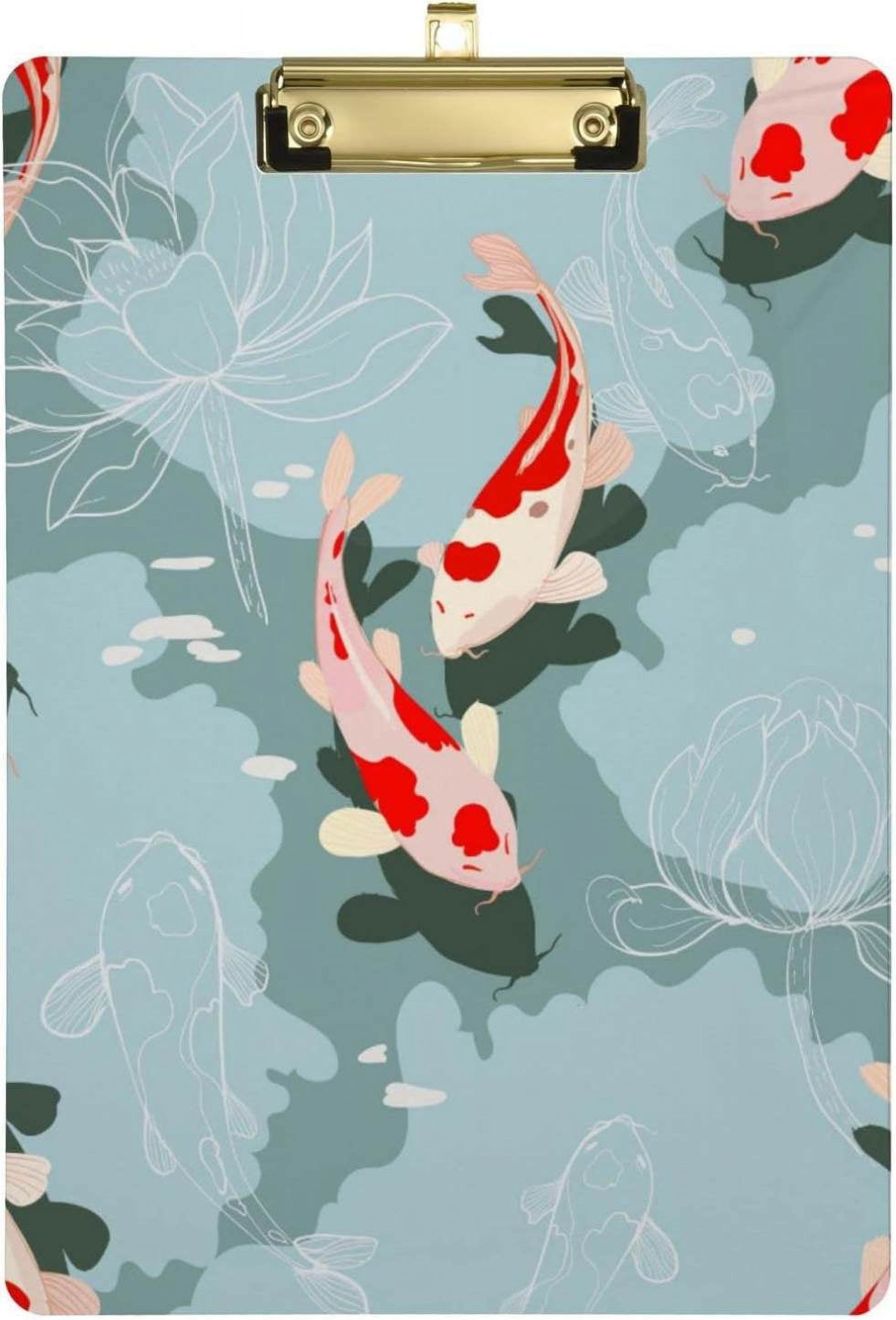 12.5"x9" Fish Clipboards, Standard A4 Letter Size Nursing Clipboard ...