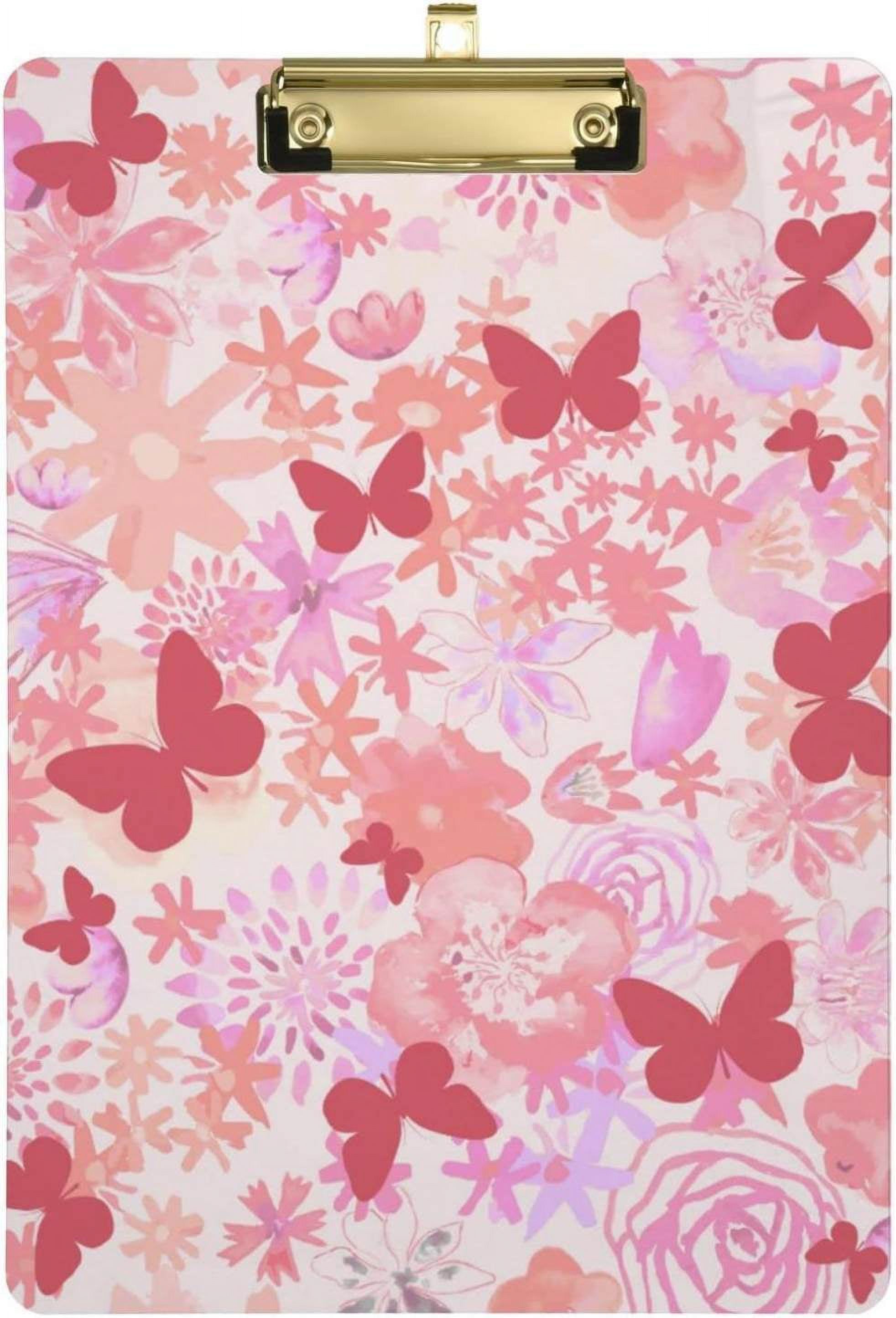 12.5"x9" Flower Butterfly Clipboards, Standard A4 Letter Size Nursing ...