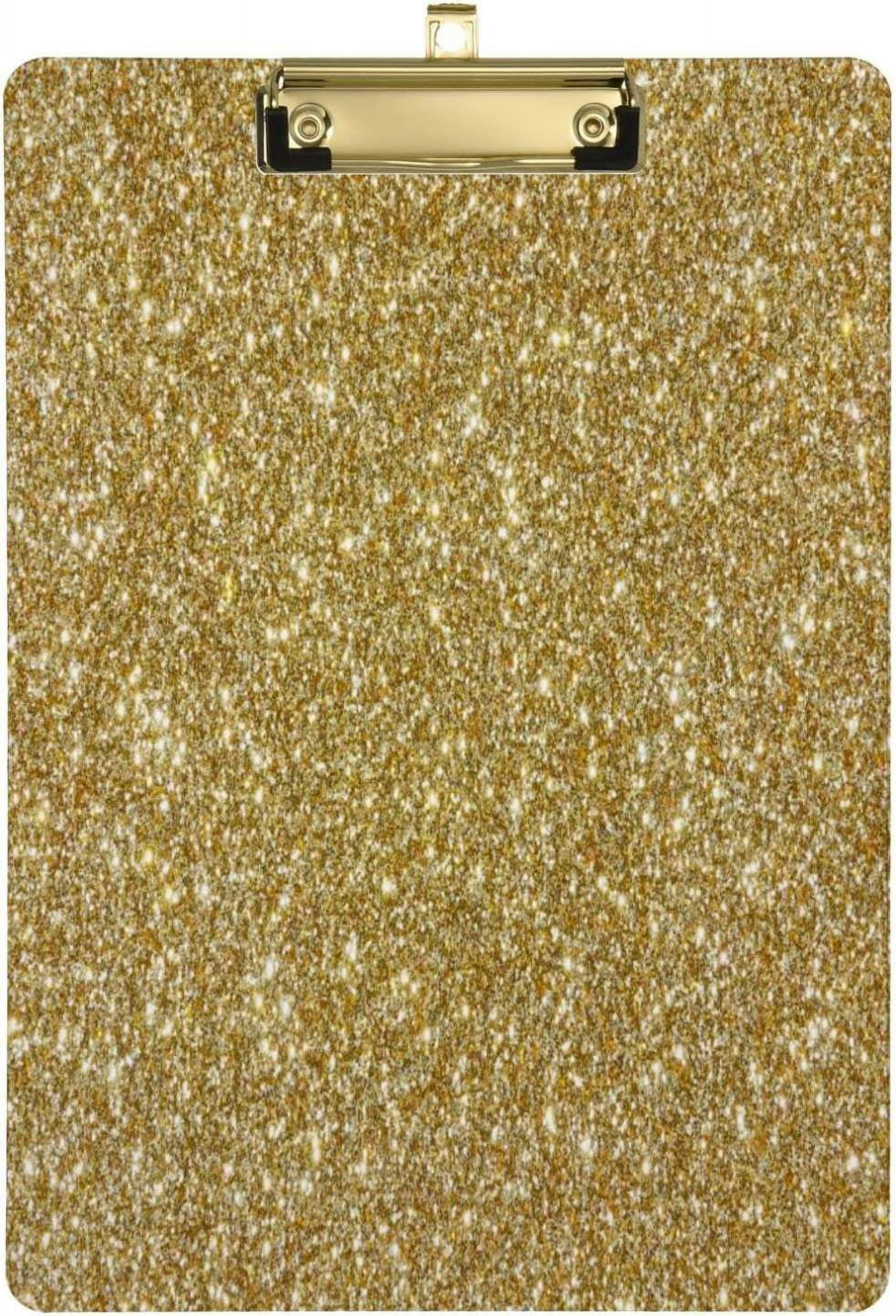 12.5"x9" Gold Glitter Texture Clipboards, Standard A4 Letter Size ...