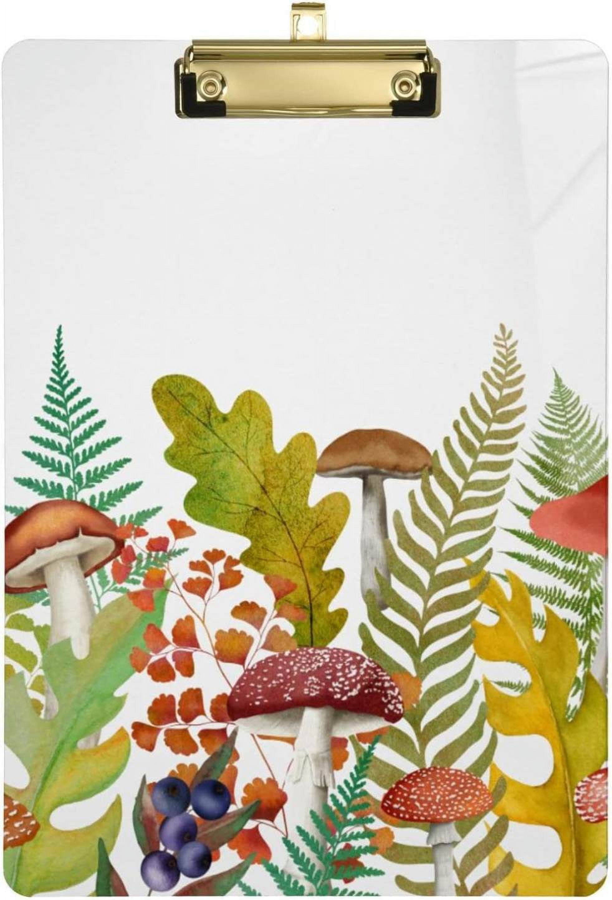 12.5"x9" Leaf Mushroom Clipboards, Standard A4 Letter Size Nursing ...