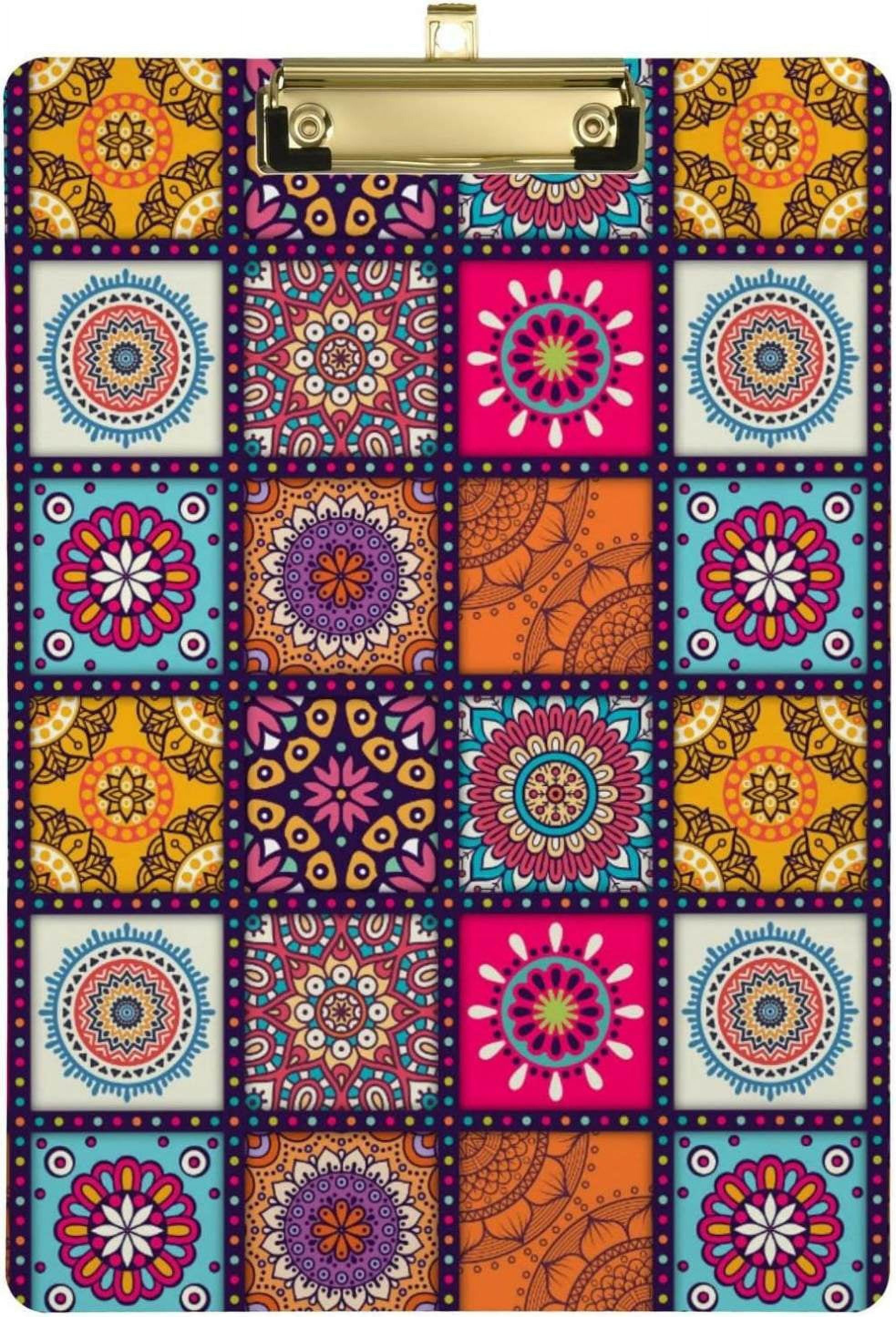 12.5"x9" Mandala Pattern Clipboards, Standard A4 Letter Size Nursing ...