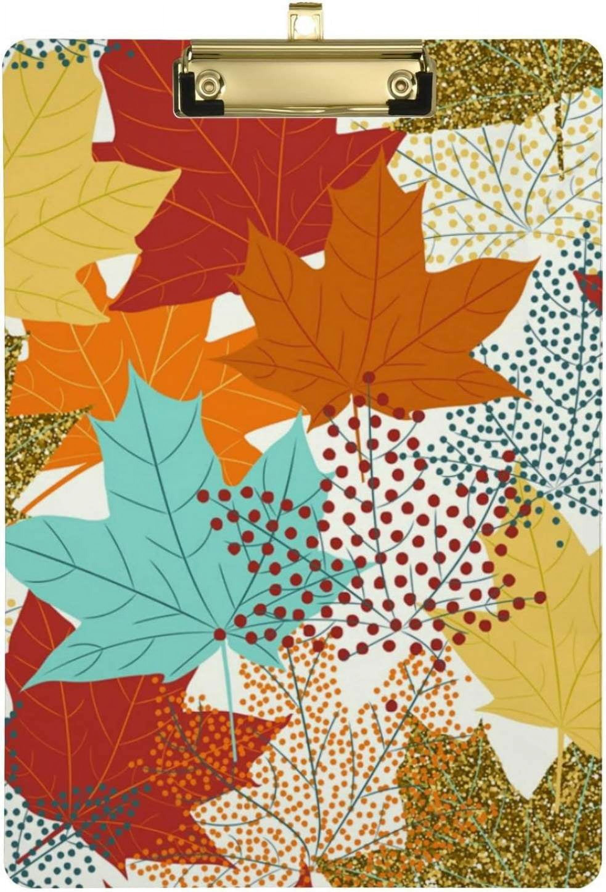 12.5"x9" Maple Leaf Clipboards, Standard A4 Letter Size Nursing ...