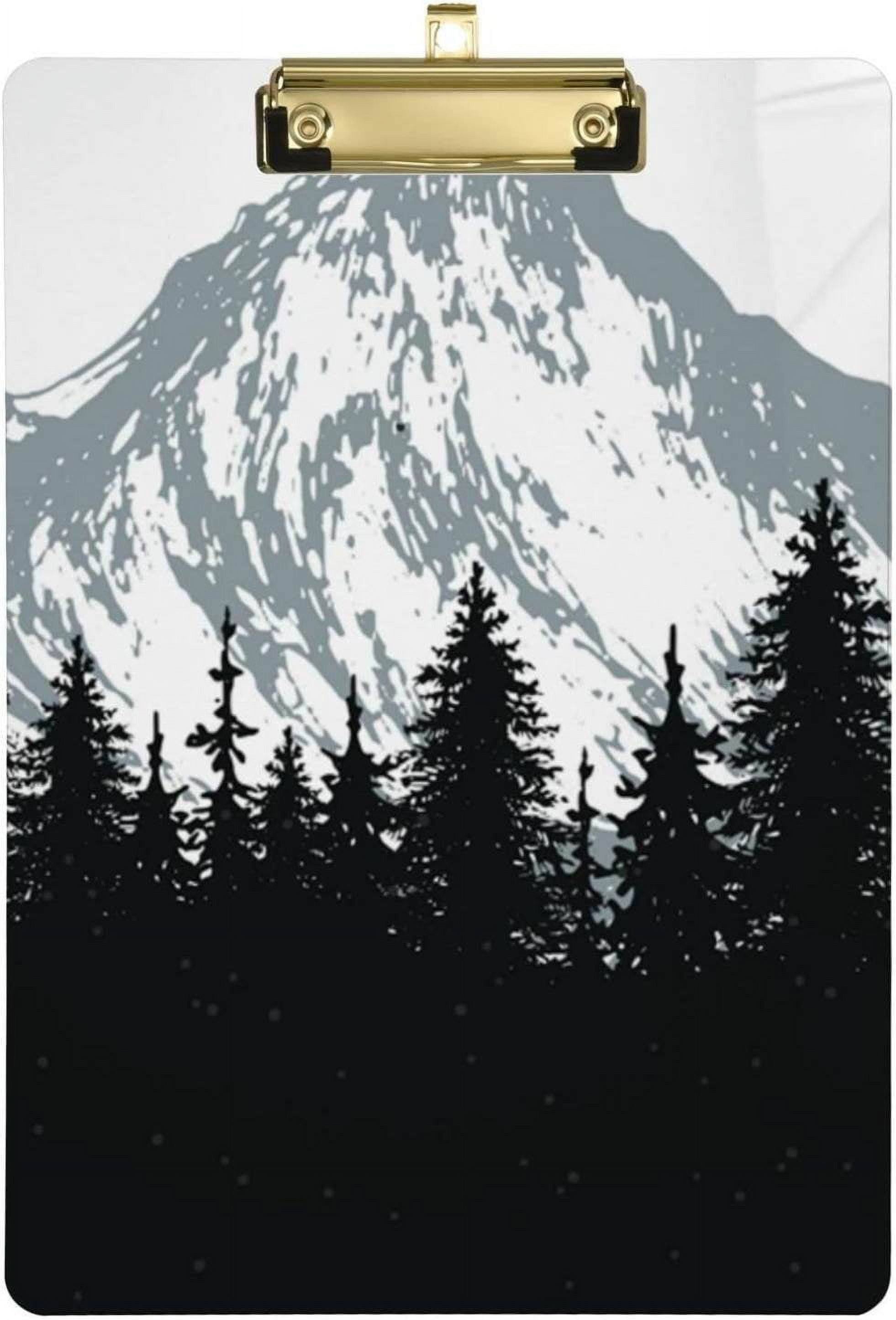 12.5"x9" Mountain Clipboards, Standard A4 Letter Size Nursing Clipboard ...