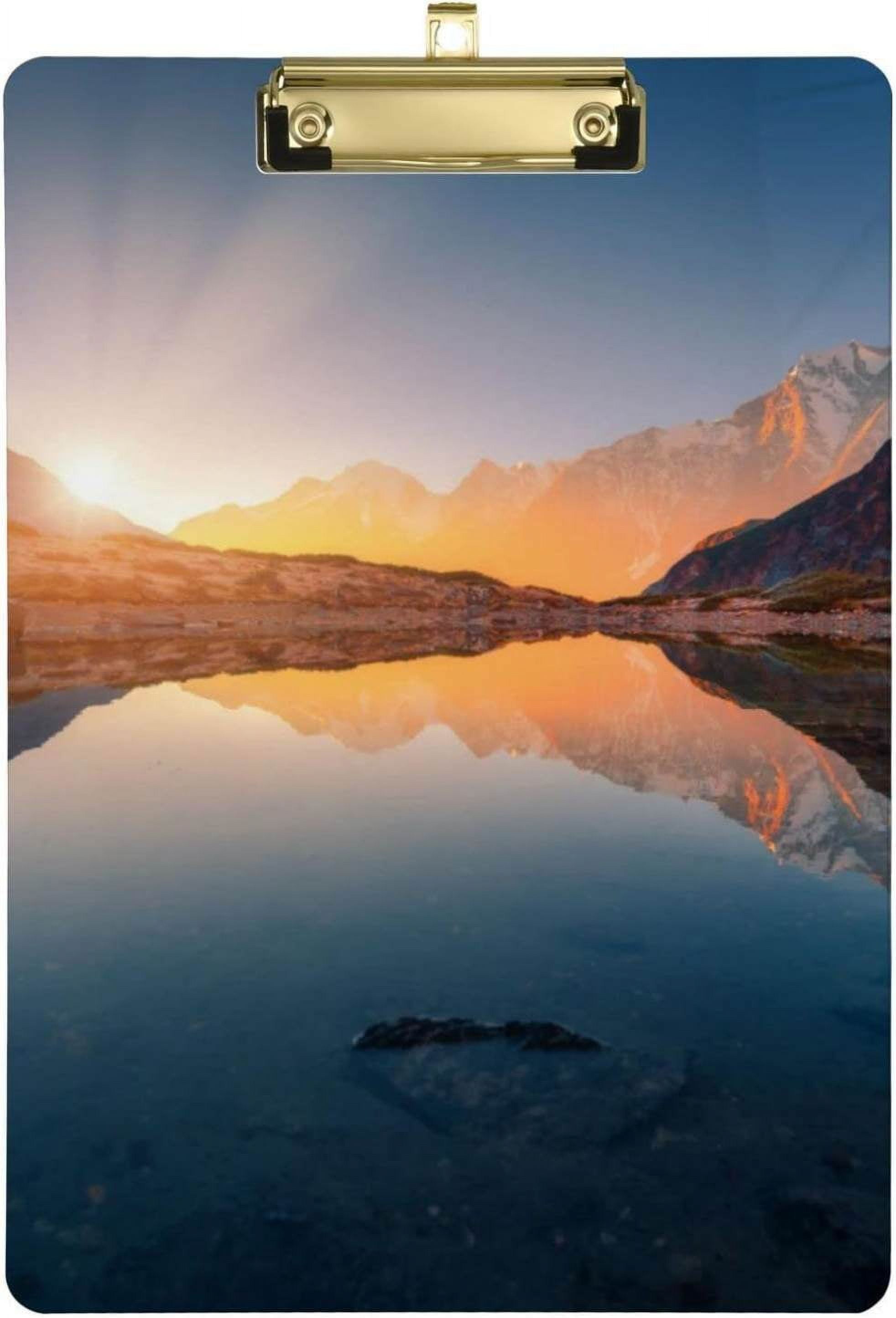 12.5"x9" Mountain Lake Clipboards, Standard A4 Letter Size Nursing ...