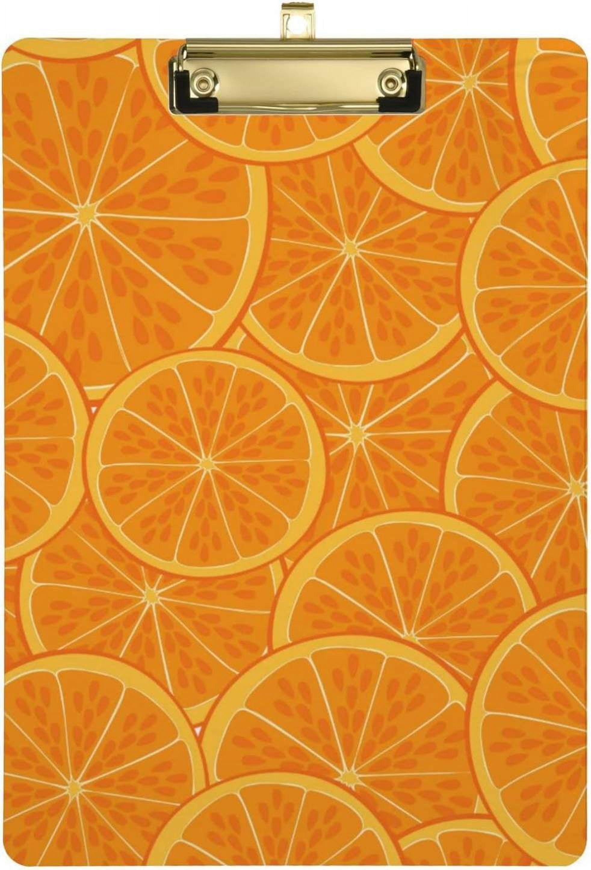 12.5"x9" Orange Fruit Clipboards, Standard A4 Letter Size Nursing ...
