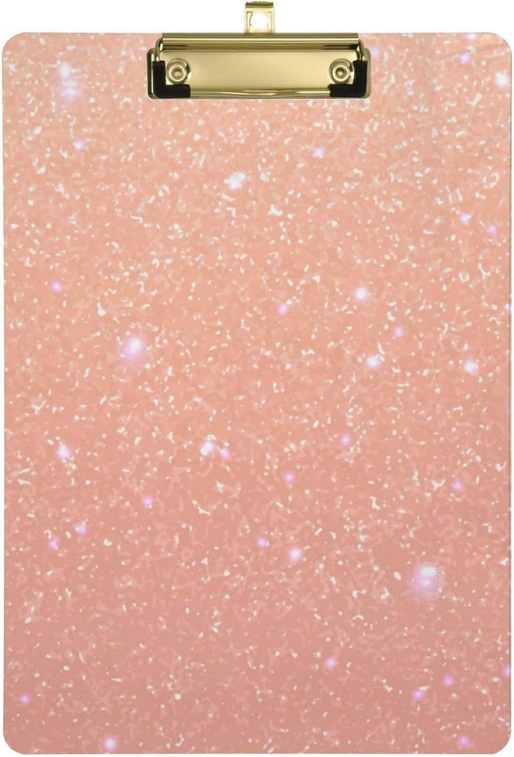 12.5"x9" Pink Gold Glitter Clipboards, Standard A4 Letter Size Nursing ...
