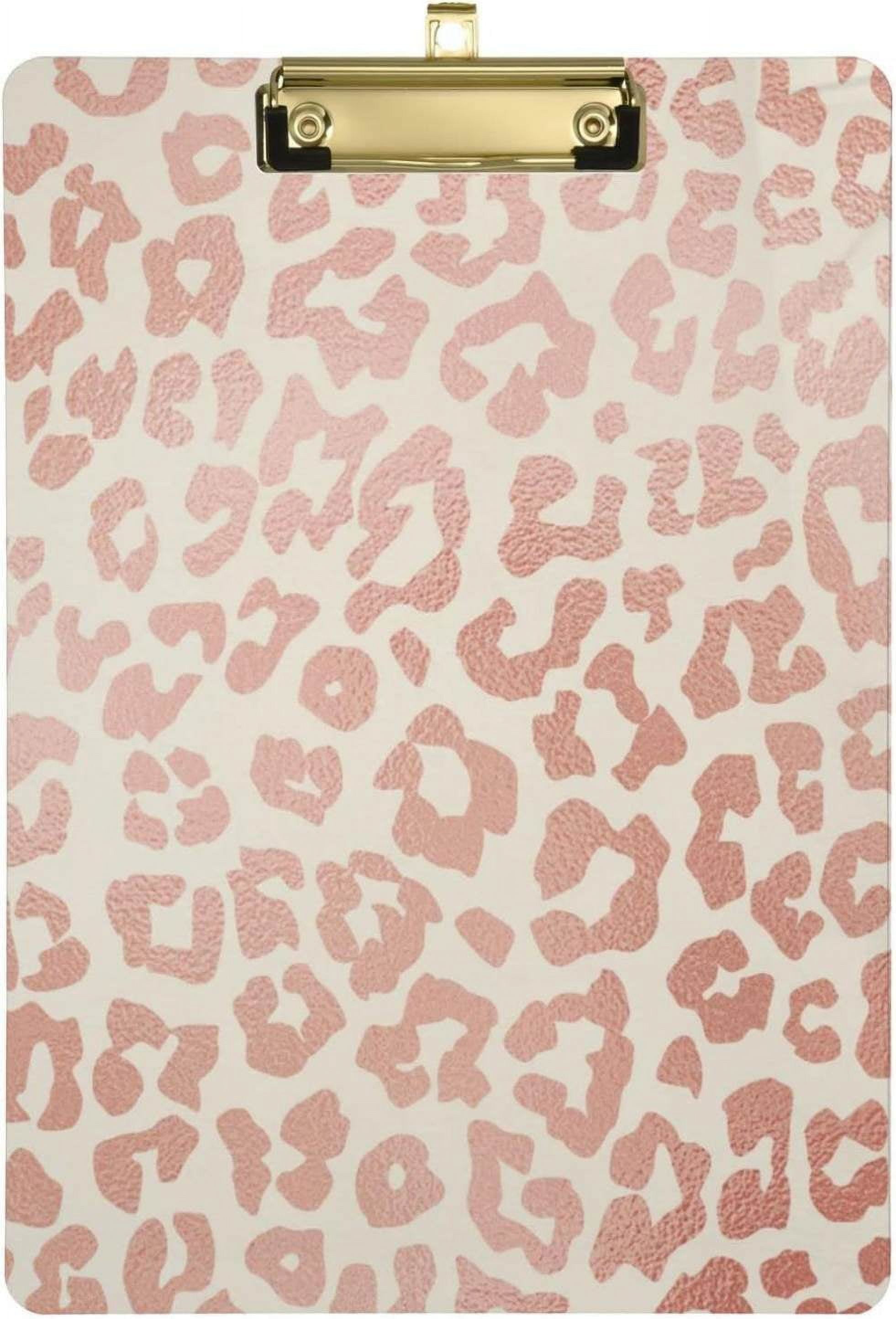 12.5"x9" Pink Leopard Print Clipboards, Standard A4 Letter Size Nursing ...