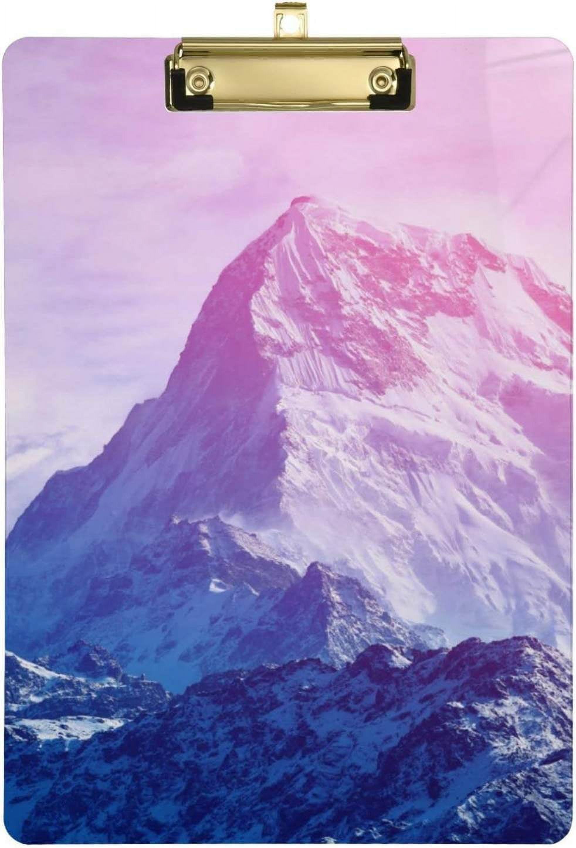 12.5"x9" Pink Mountain Clipboards, Standard A4 Letter Size Nursing ...